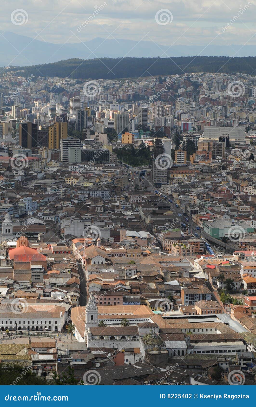 Aerial View of Quito, Ecuador Stock Photo - Image of altitude, heritage ...