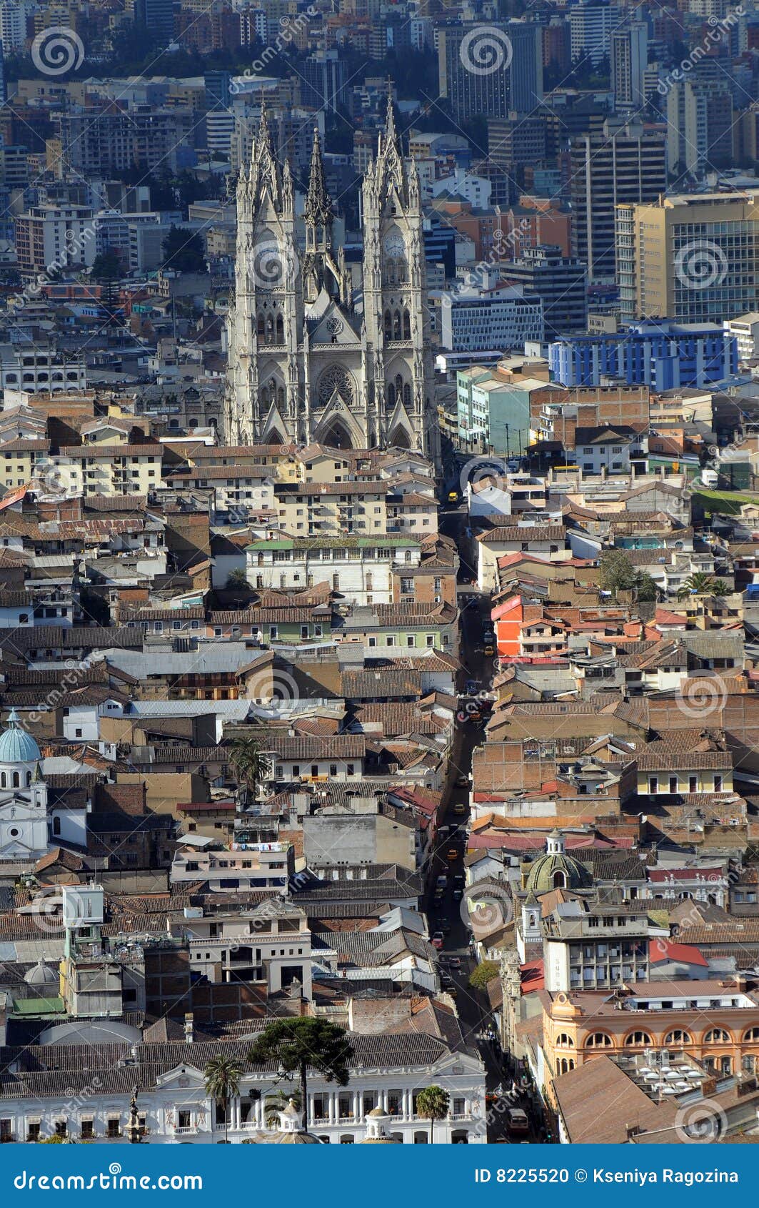 Aerial View of Quito, Ecuador Stock Photo - Image of construction ...