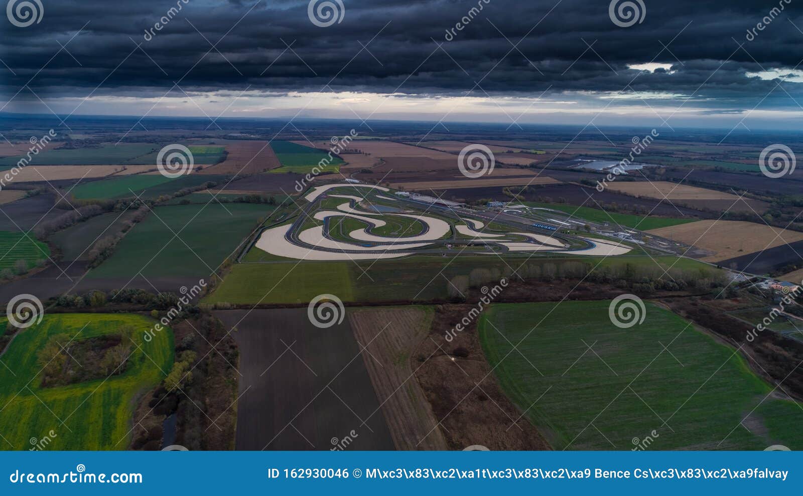 Aerial View about the Racetrack Stock Photo - Image of landscape ...