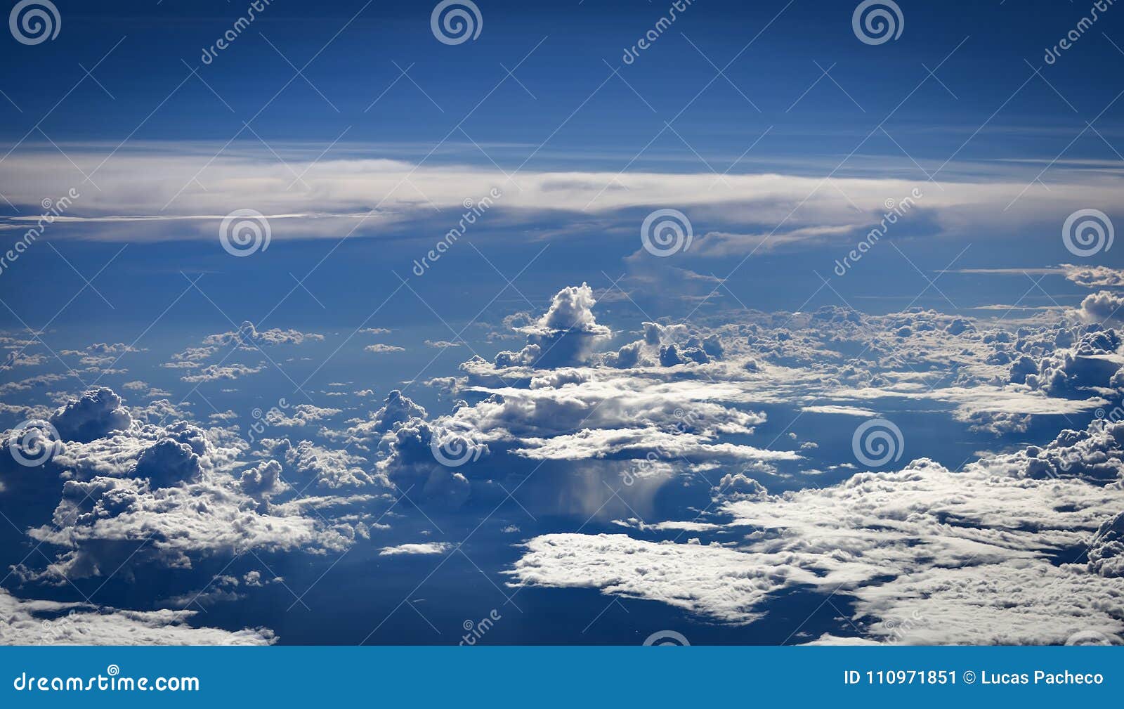Aerial View of Rain Clouds stock image. Image of meteorology - 110971851