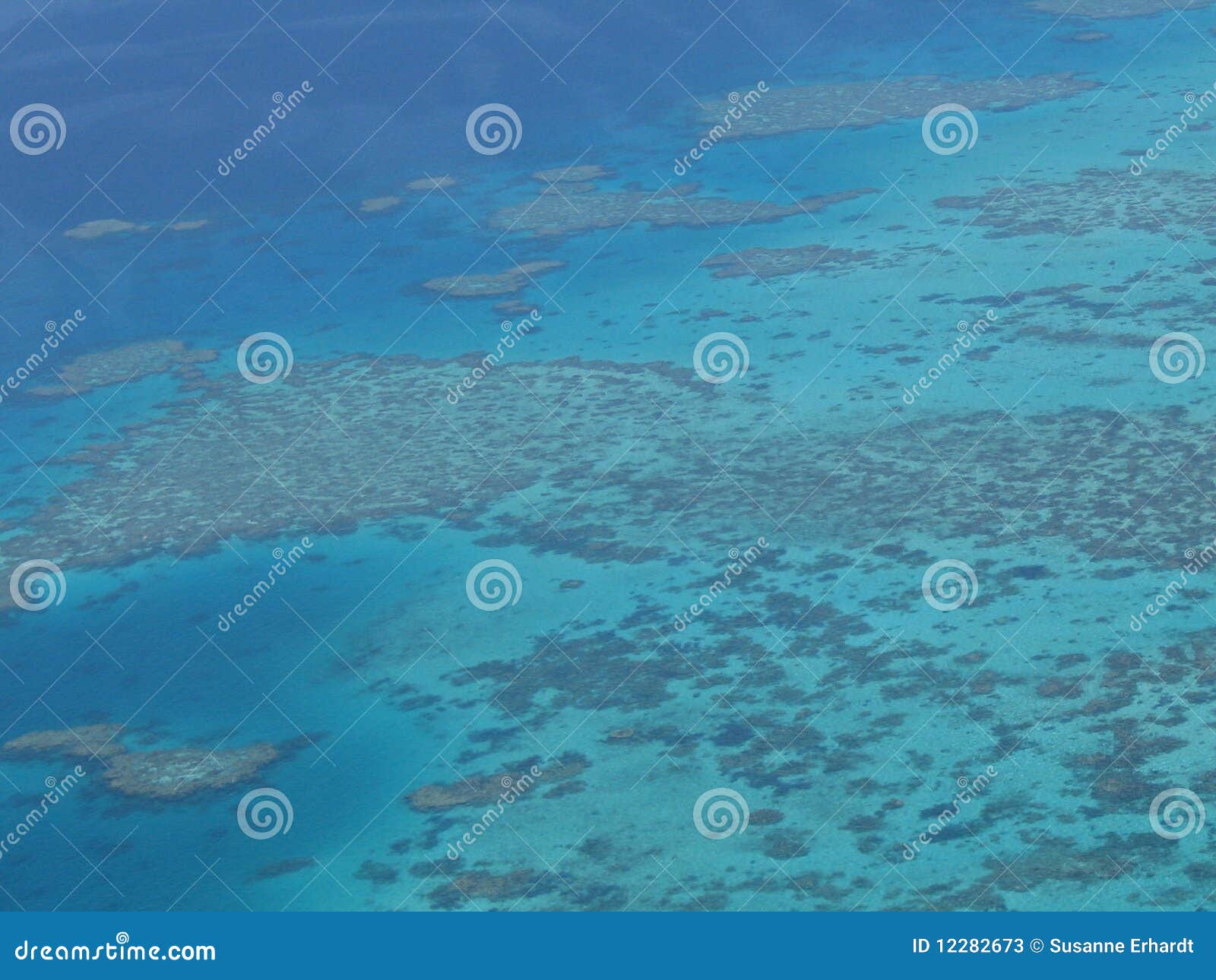 Aerial View of Reef stock image. Image of ocean, aero - 12282673