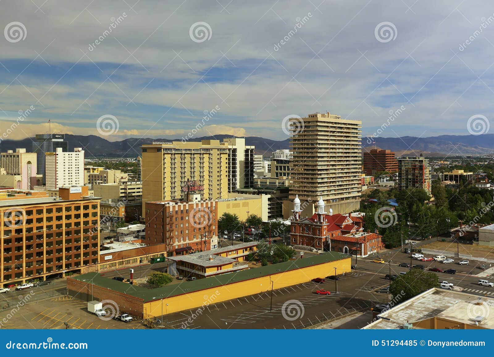 Aerial View of Reno Downtown, Nevada Editorial Image - Image of states ...