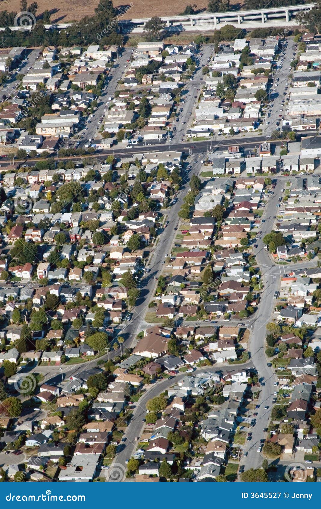 Aerial View Of Residential Urban Sprawl Picture. Image: 3645527