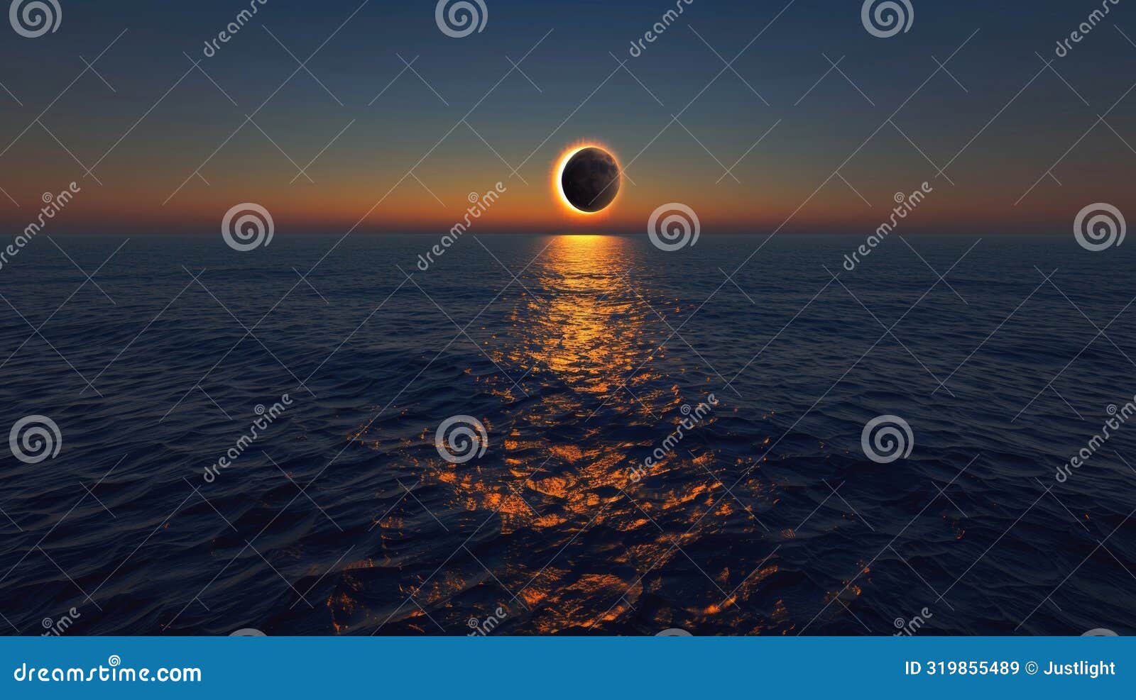Aerial View of the Ring of Fire Solar Eclipse Showing the Moons Shadow ...