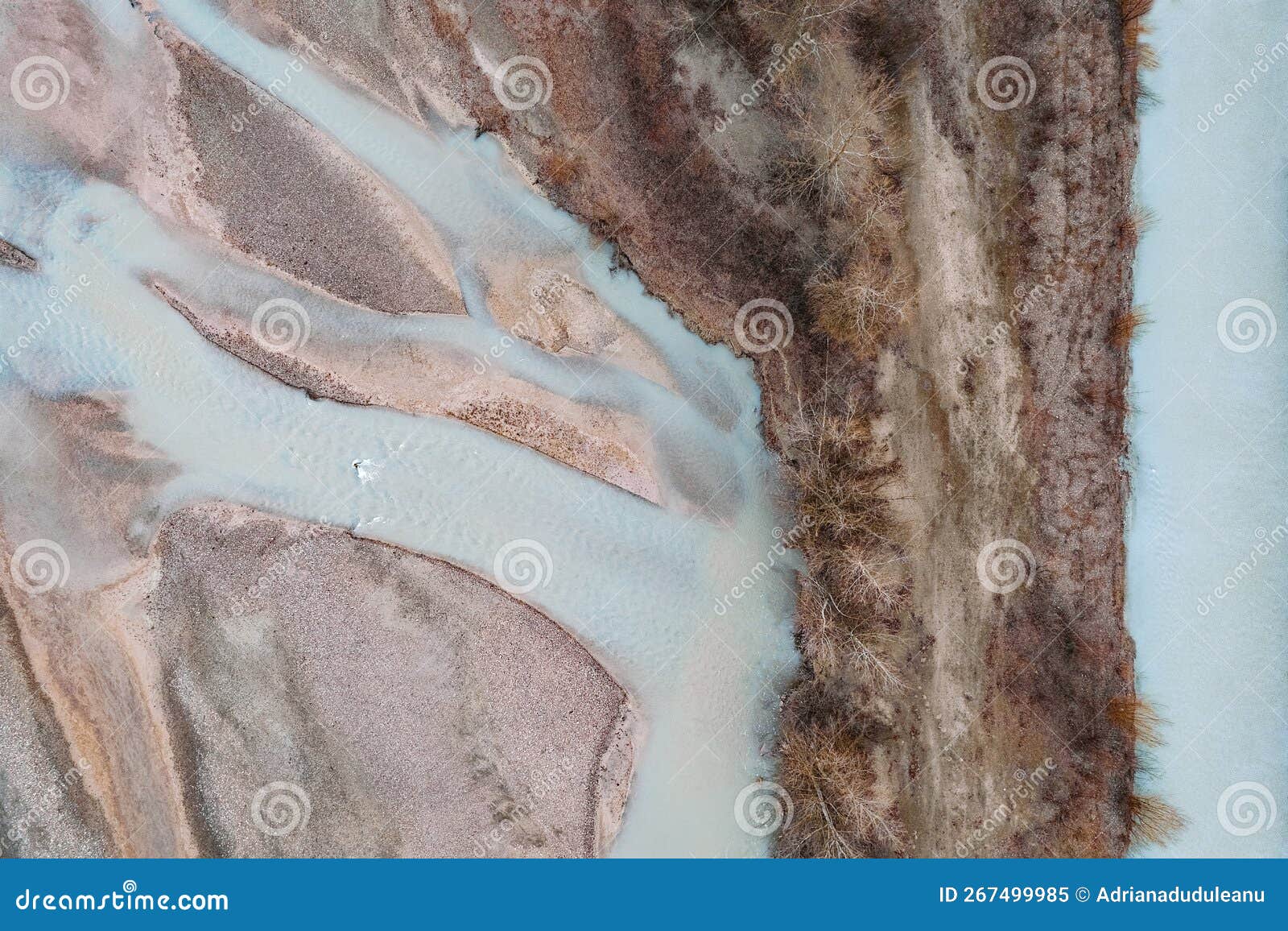 Abstract View of River and Shore Stock Image - Image of beach ...