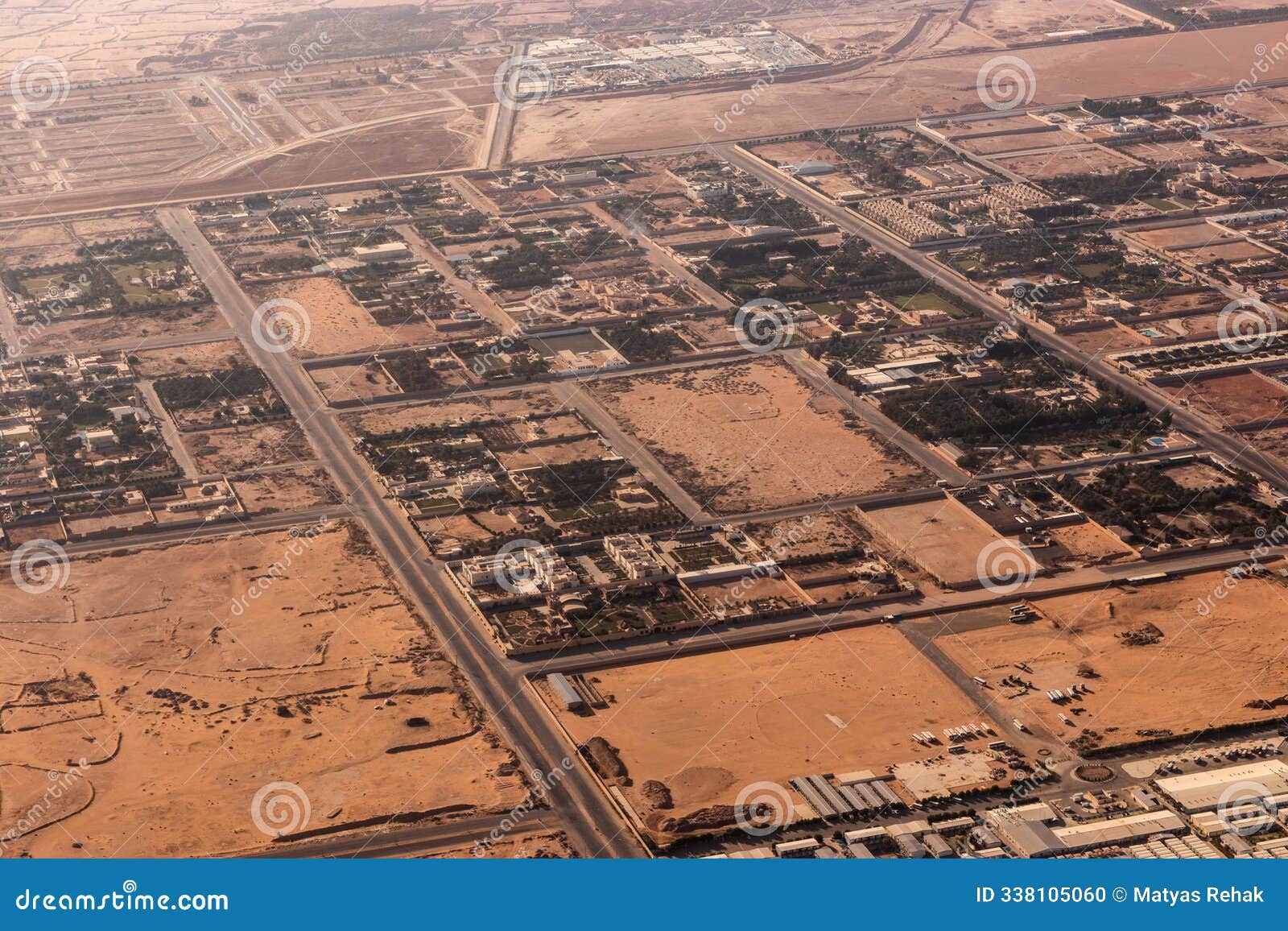 Aerial View of Riyadh Suburbs, Saudi Arab Stock Photo - Image of desert ...
