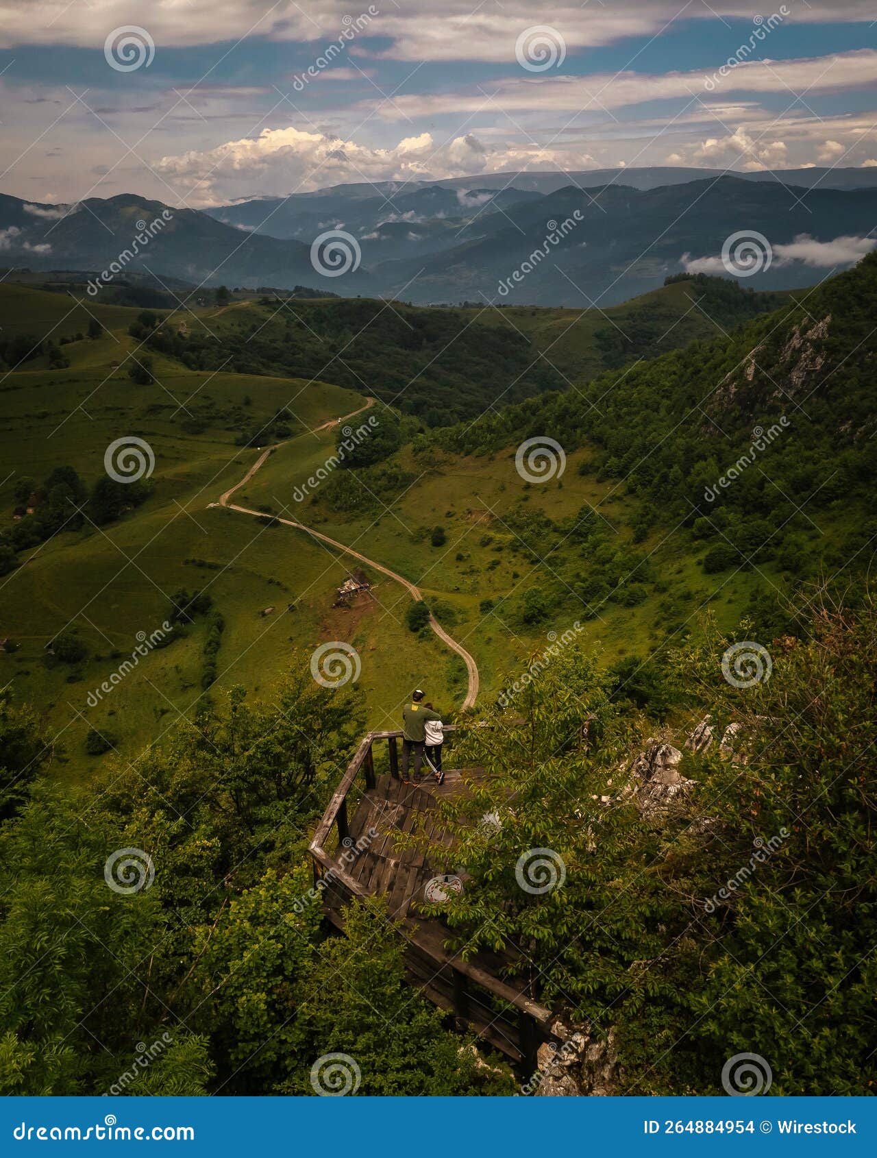 Aerial View of a Road on a Beautiful Hill Stock Photo - Image of nature ...