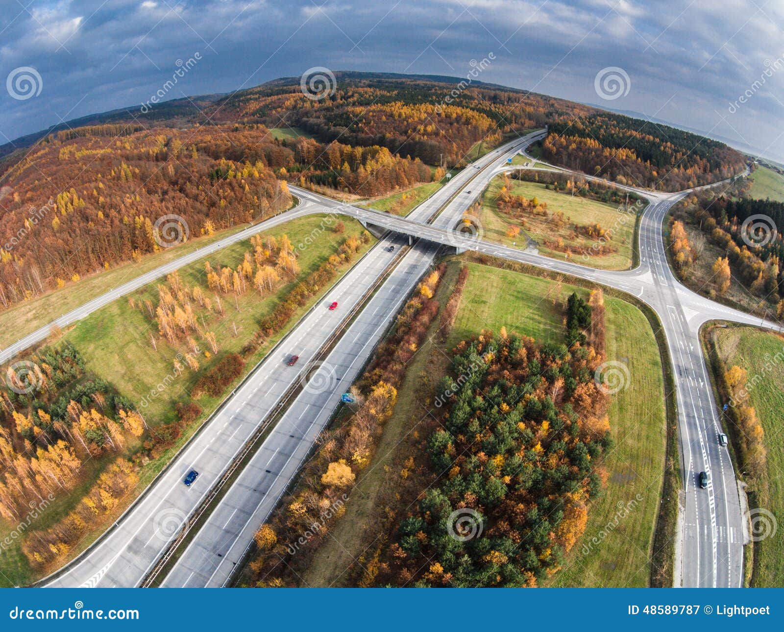 Aerial view of a road stock image. Image of rural, background - 48589787
