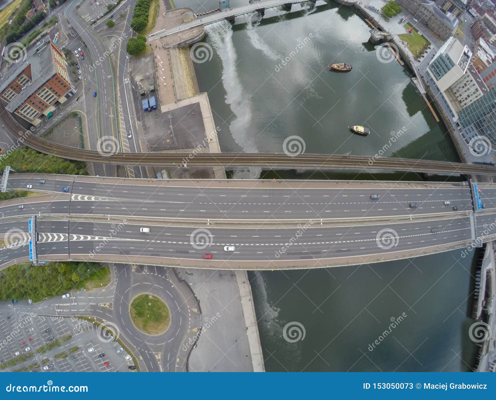 Aerial View on Road, Street Top View Stock Image - Image of modern ...