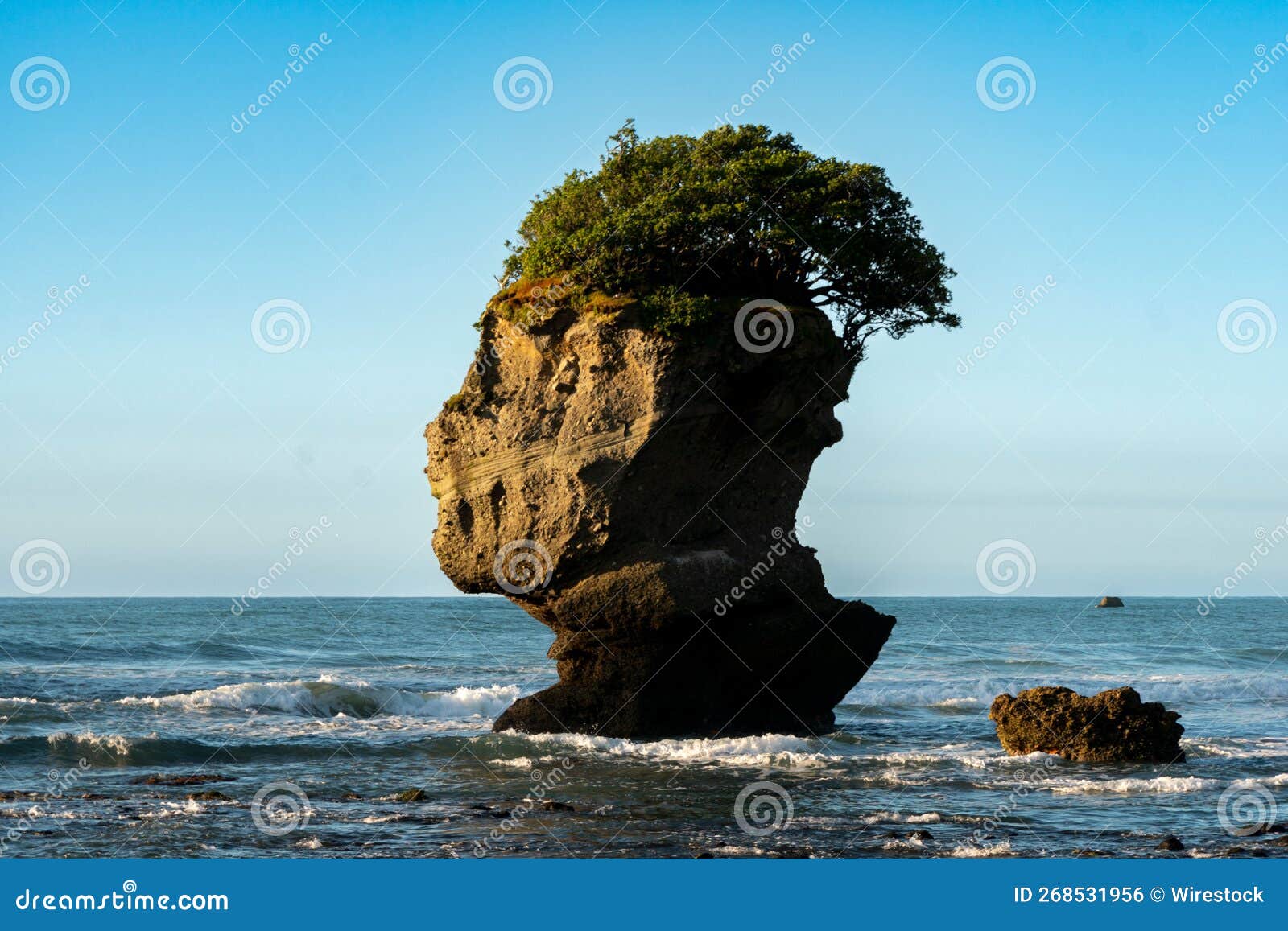 Aerial View of Rock Formation in Water Stock Photo - Image of ...