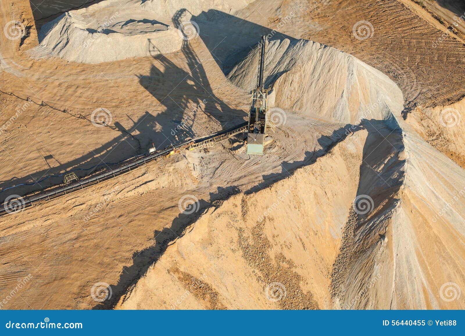 Aerial view of rock quarry stock image. Image of stone - 56440455
