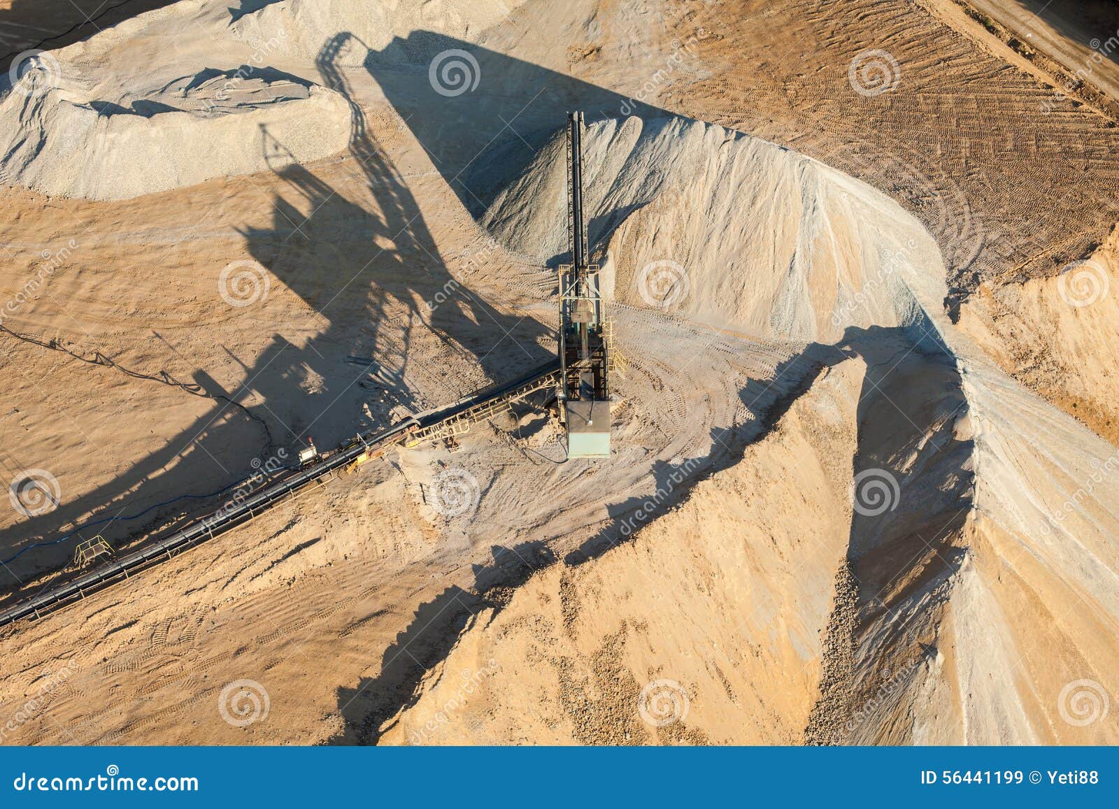 Aerial view of rock quarry stock image. Image of industry - 56441199