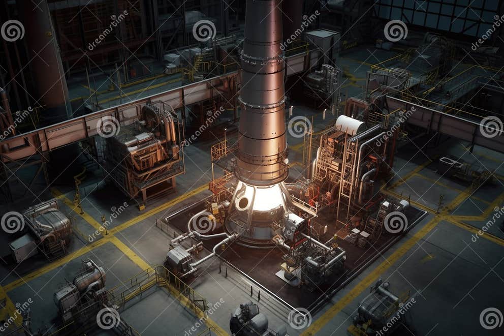 Aerial View of a Rocket Engine Test Facility Stock Photo - Image of ...
