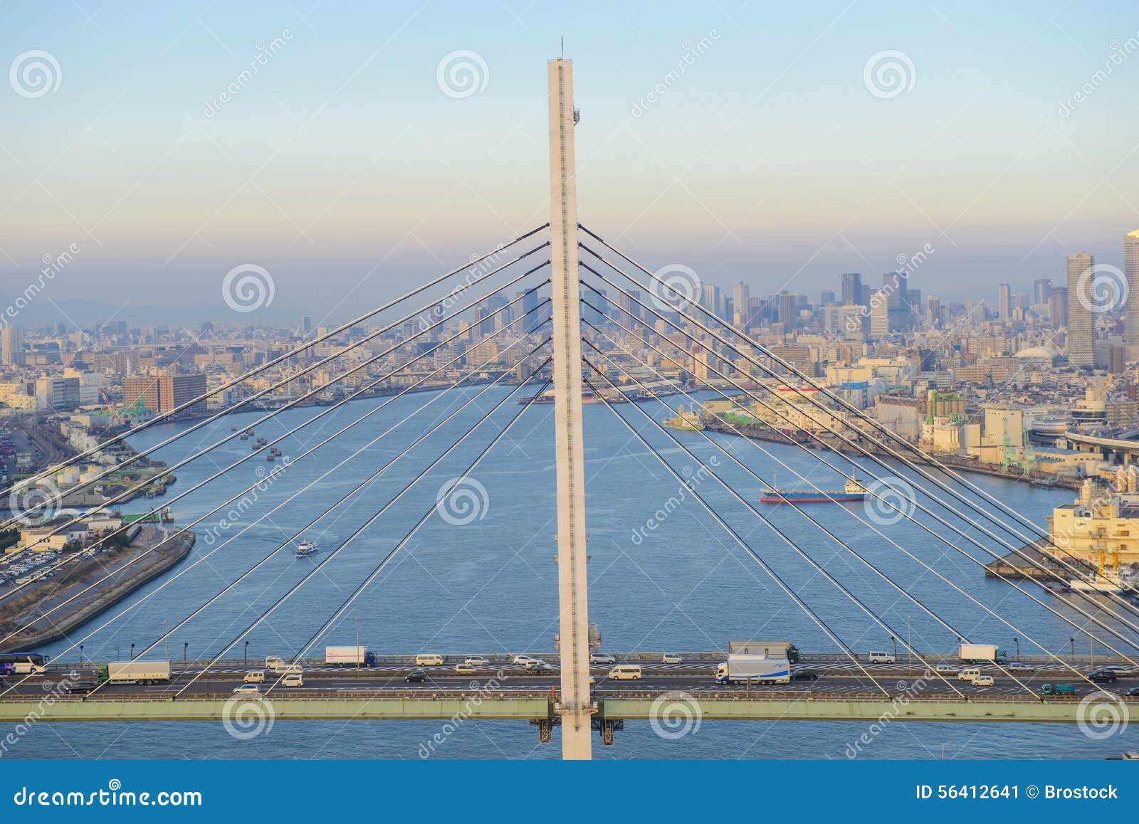 Aerial view of rope bridge stock image. Image of mode - 56412641