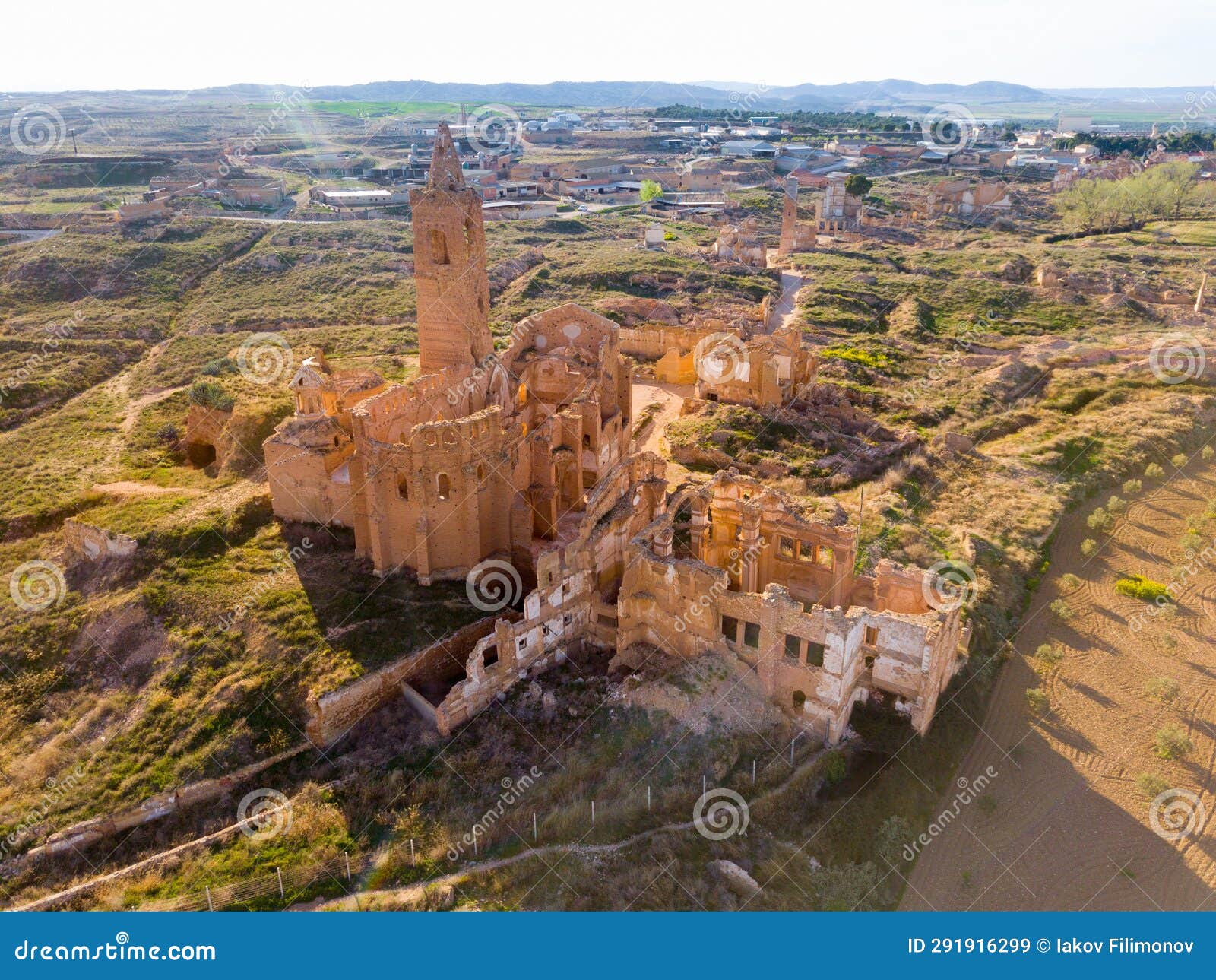 Aerial View of Ruins of Belchite Stock Image - Image of traditional ... Aerial View of Ruins of Belchite Stock Image - Image of traditional ...