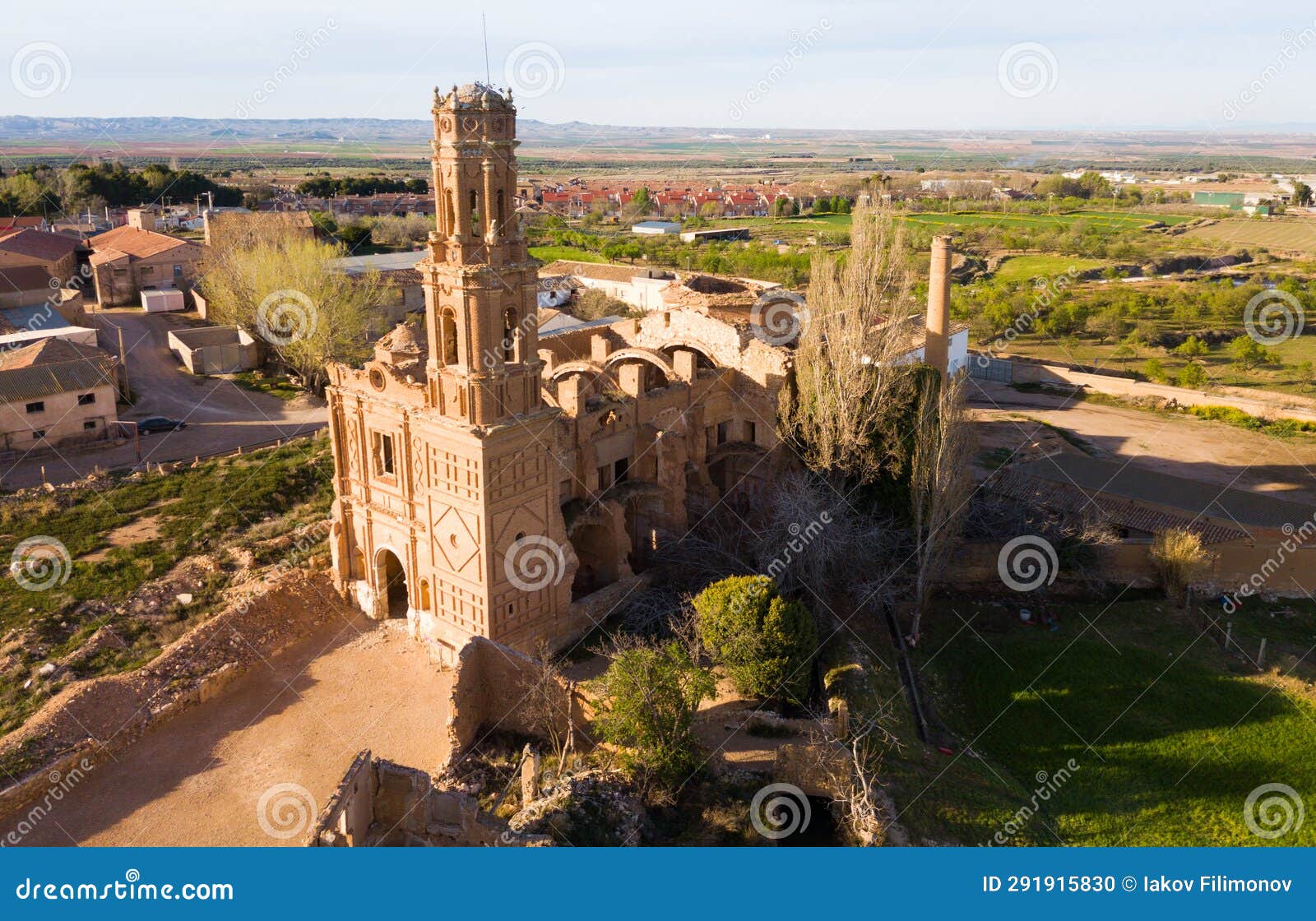 Aerial View of Ruins of Belchite Stock Photo - Image of church ... Aerial View of Ruins of Belchite Stock Photo - Image of church ...