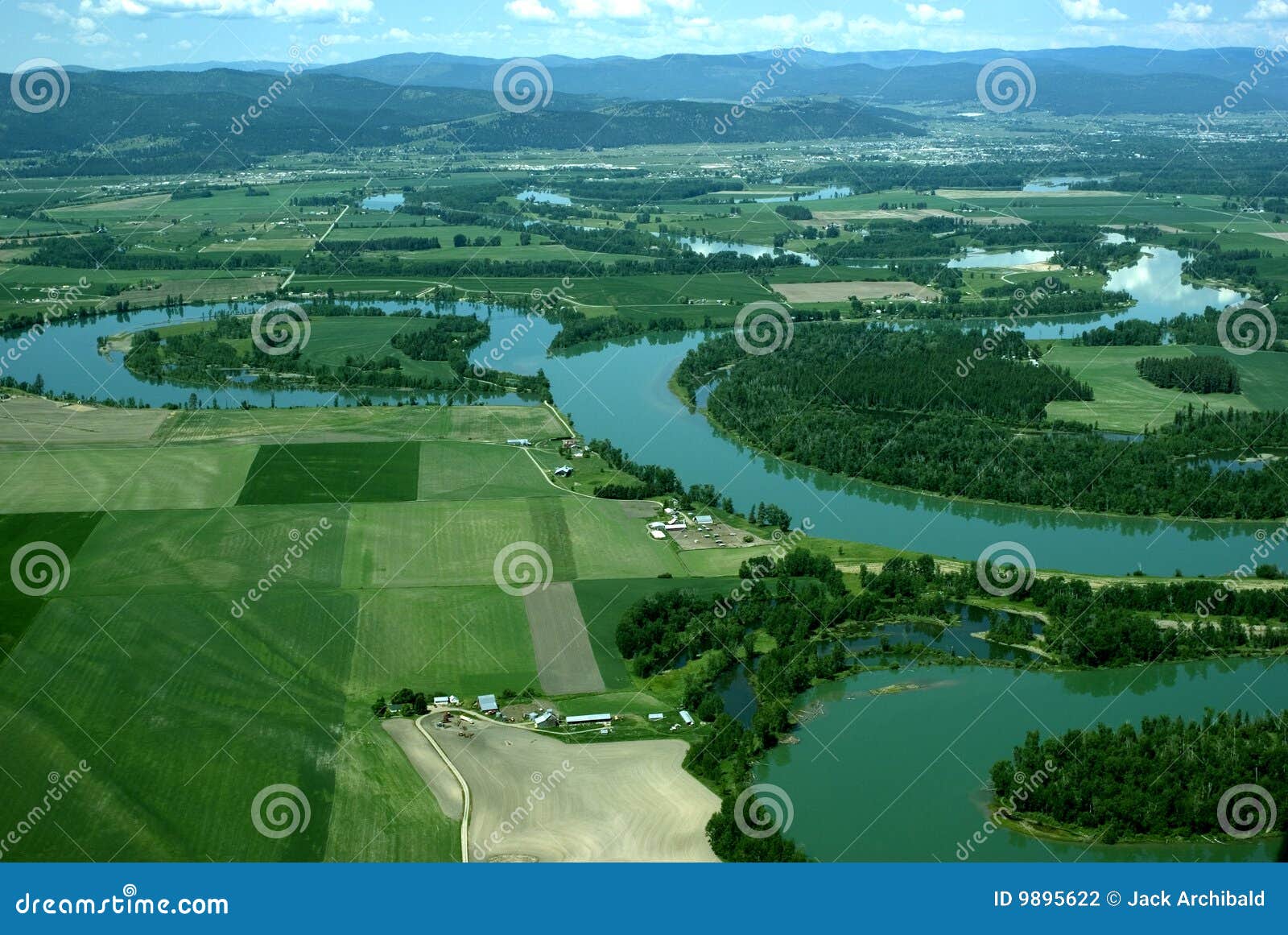 Aerial view of rural USA stock photo. Image of scenic - 9895622