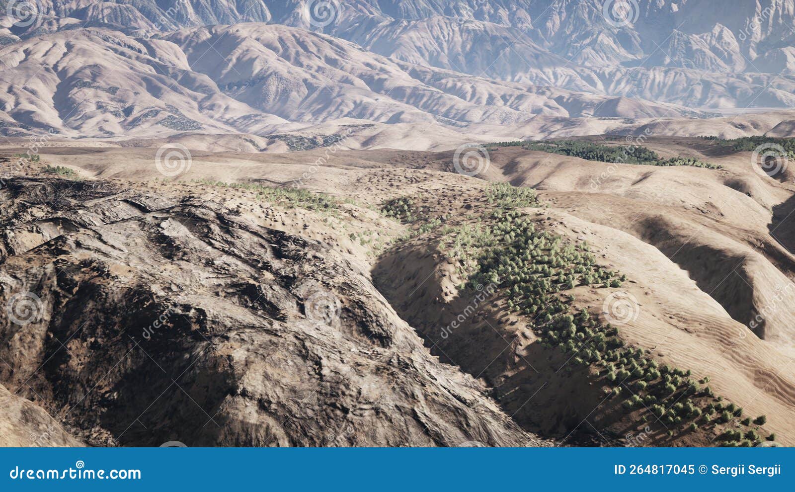 Aerial View of the Sahara Desert Stock Image - Image of desert ...