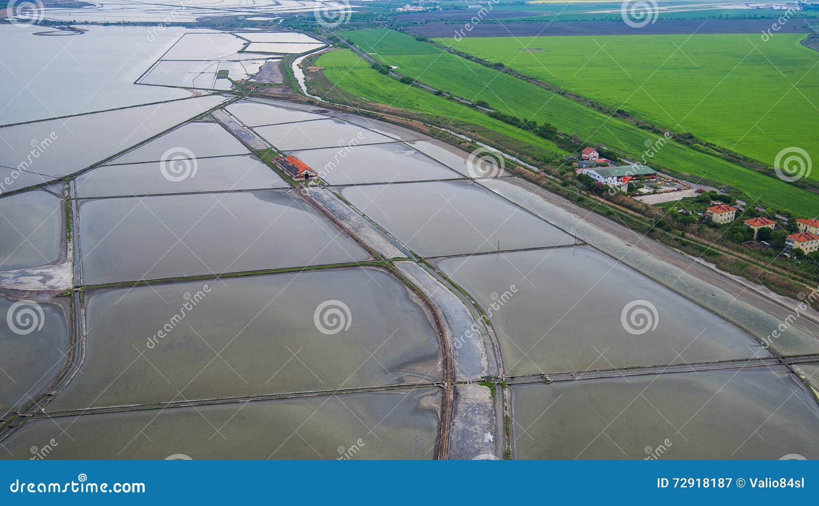 Aerial View of Salt Natural Mine Stock Image - Image of mineral, saline ...