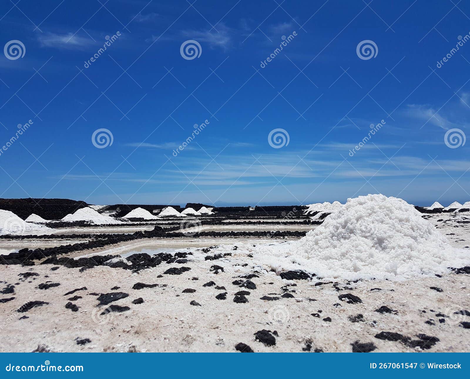 Aerial View of Salt Pans in Beach Stock Image - Image of rocks, salt ...