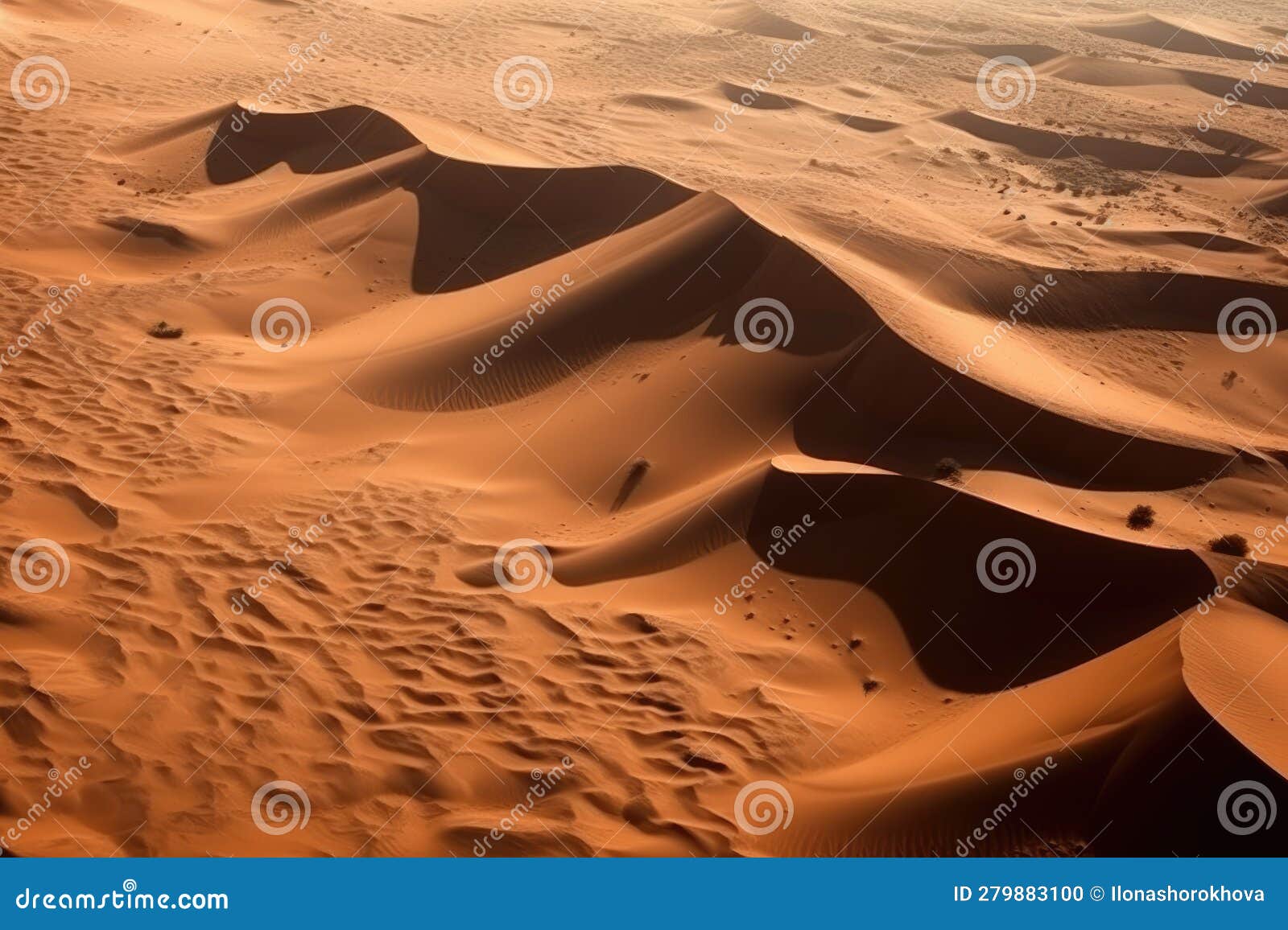 Aerial View Sand Dunes in Desert, AI Generated Stock Photo - Image of ...