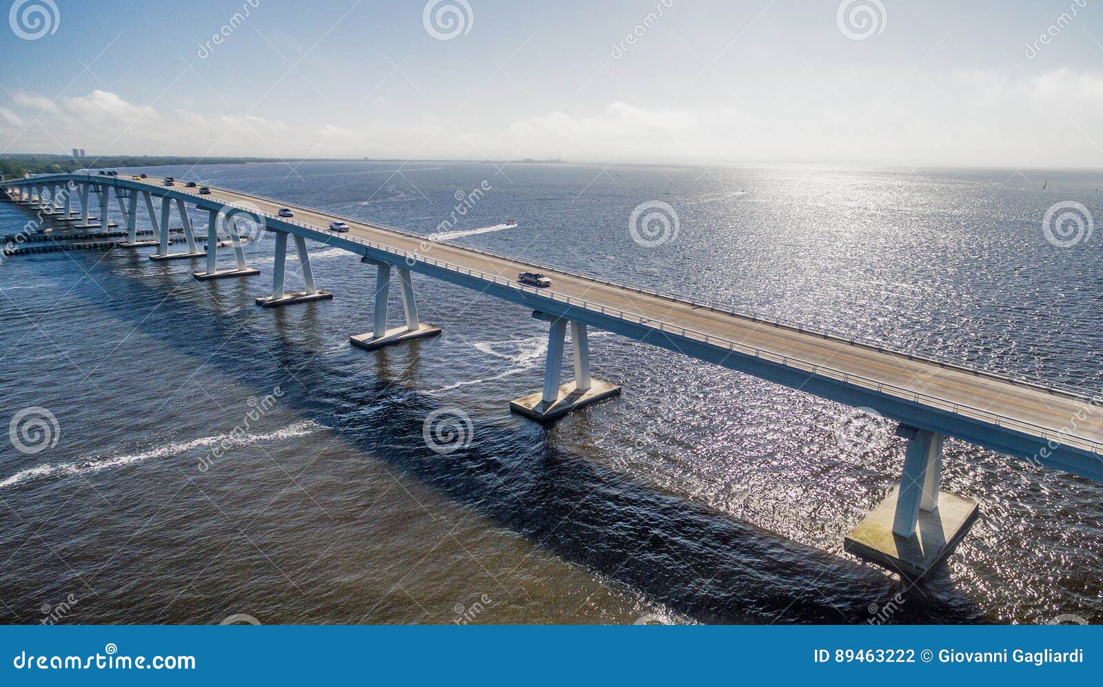 Aerial View of Sanibel Causeway, Florida Stock Photo - Image of ...