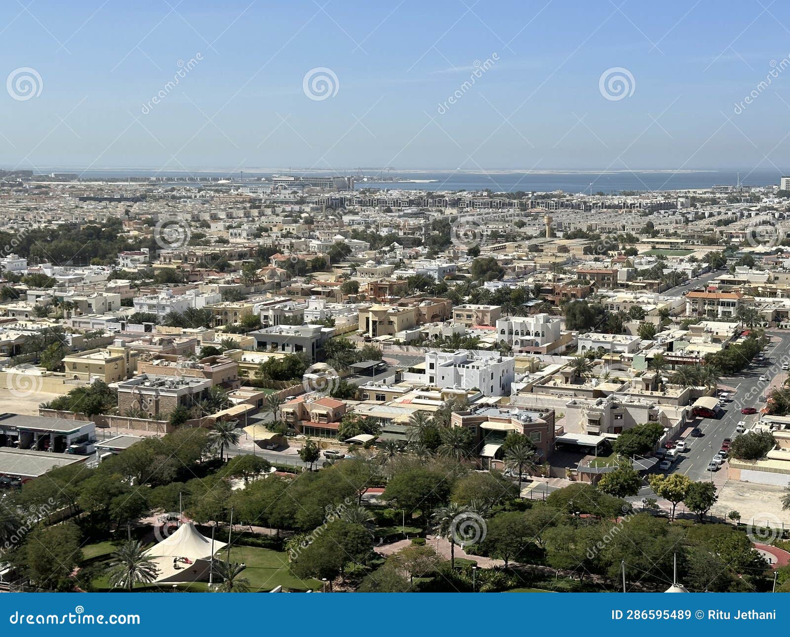 Aerial View of Satwa and Jumeirah in Dubai, UAE Stock Image - Image of ...