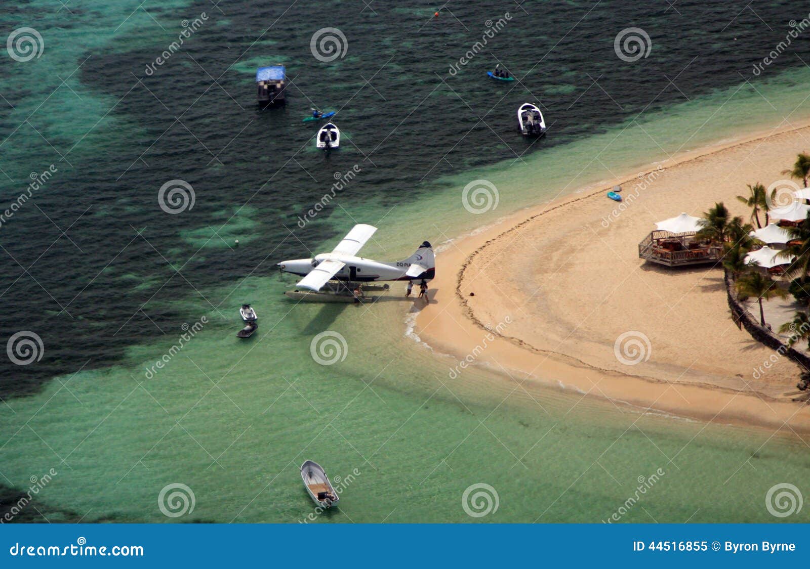 Aerial View of a Sea Plane at a Tropical Resort Editorial Image - Image ...