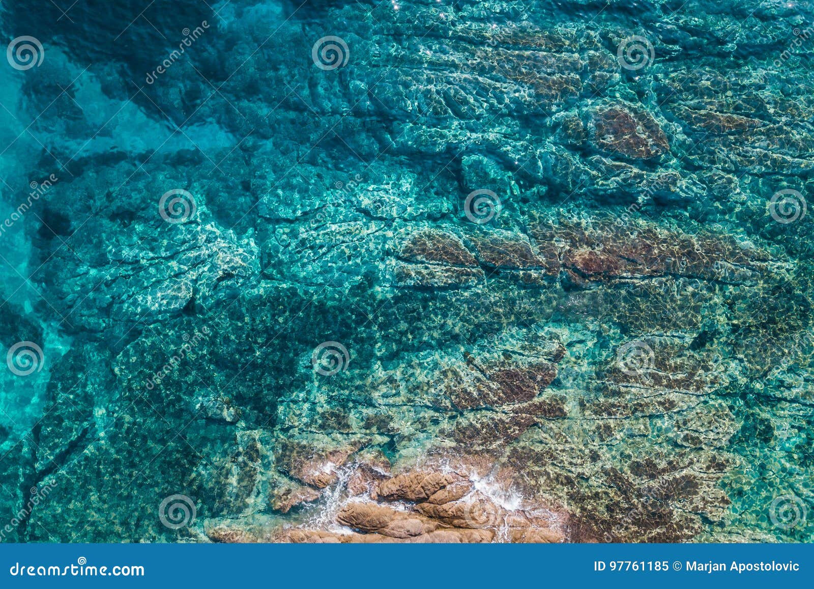 Aerial View of the Sea and the Rock Stock Image - Image of exotic ...