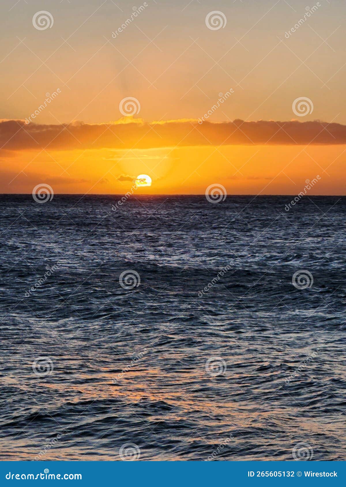 Aerial View of Sea during Sunset Stock Photo - Image of drone, clouds ...