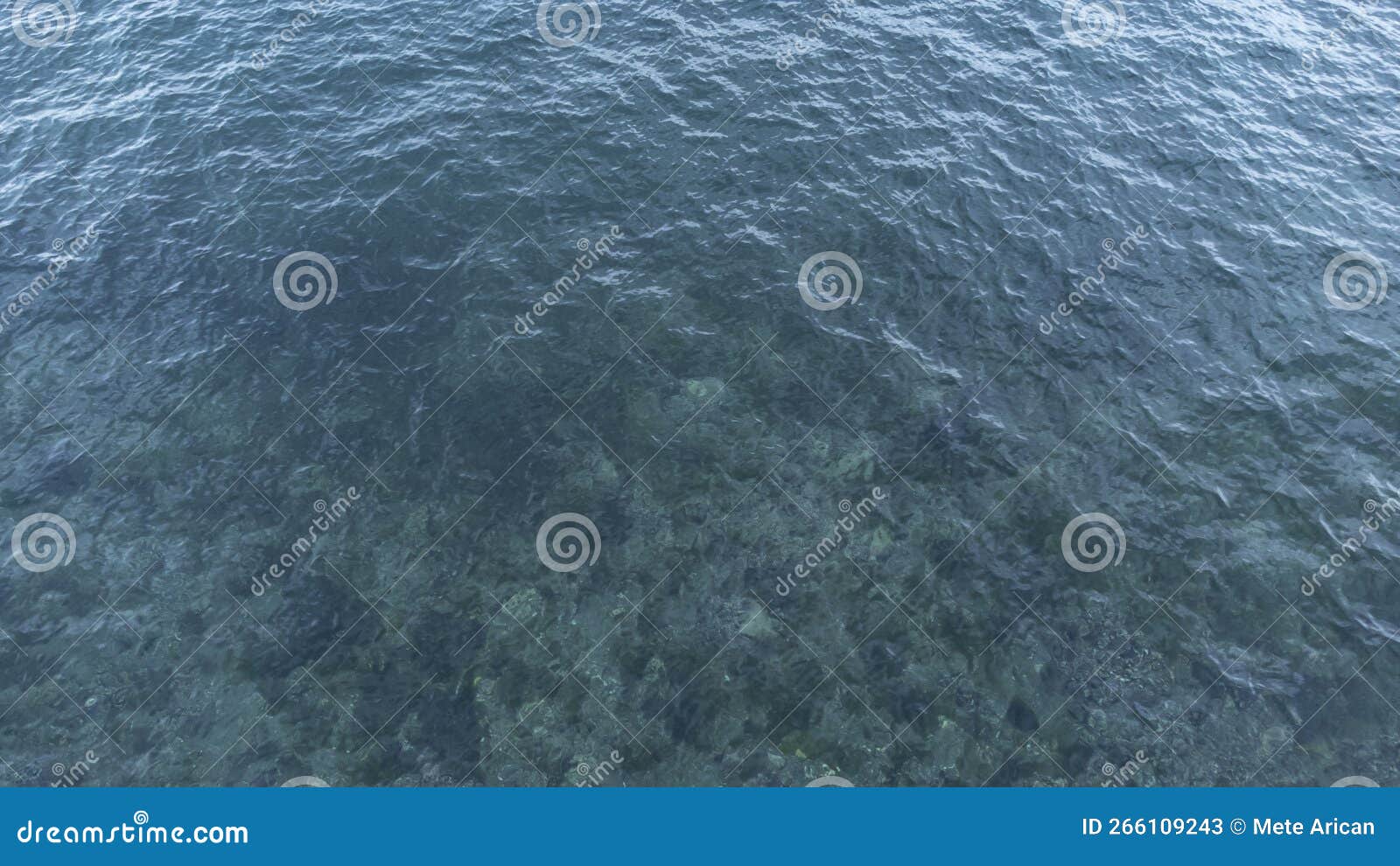 Aerial View of Sea Surface. Turquoise Water High Angle View. Stock ...