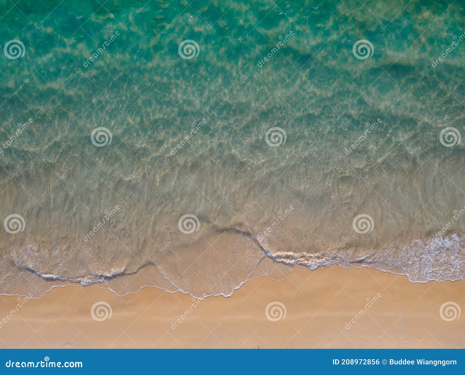 Aerial View Sea Water on Beach Sand. Stock Photo - Image of horizon ...