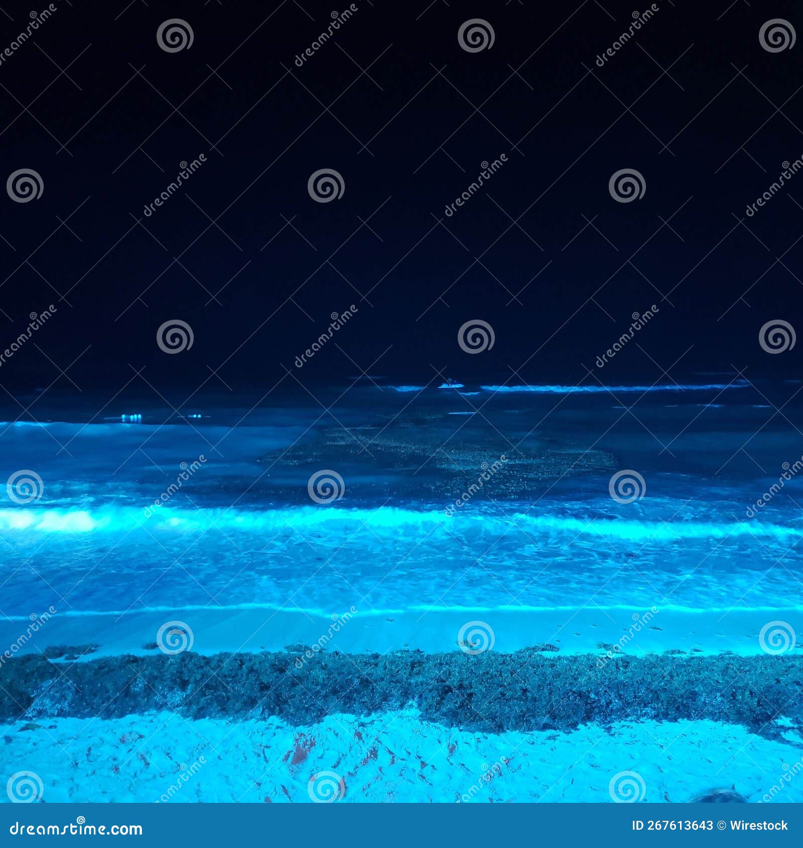 Aerial View of Sea Waves Breaking Beach Stock Image - Image of beach ...