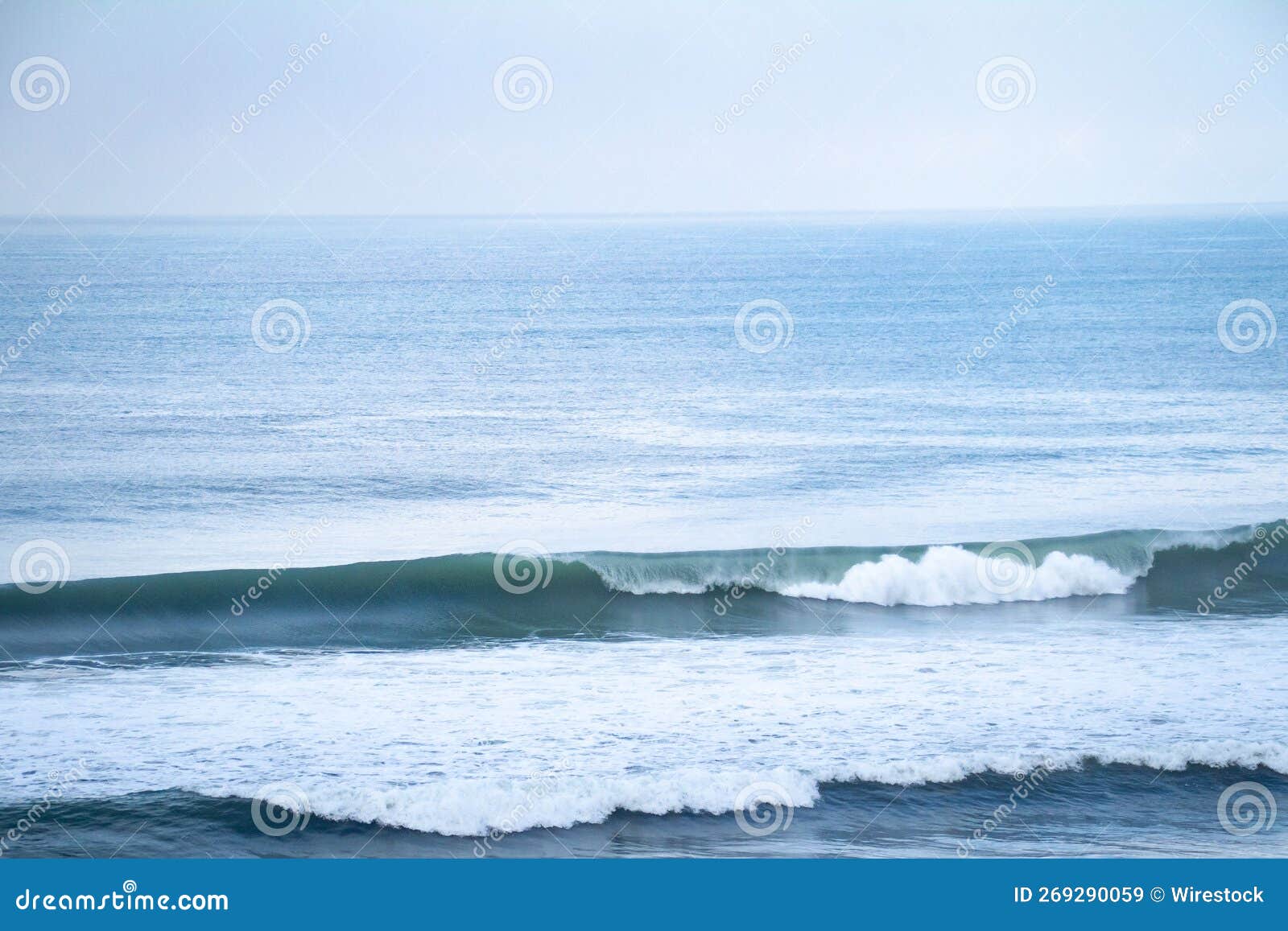 Aerial View of Sea Waves Breaking Beach Stock Image - Image of motion ...