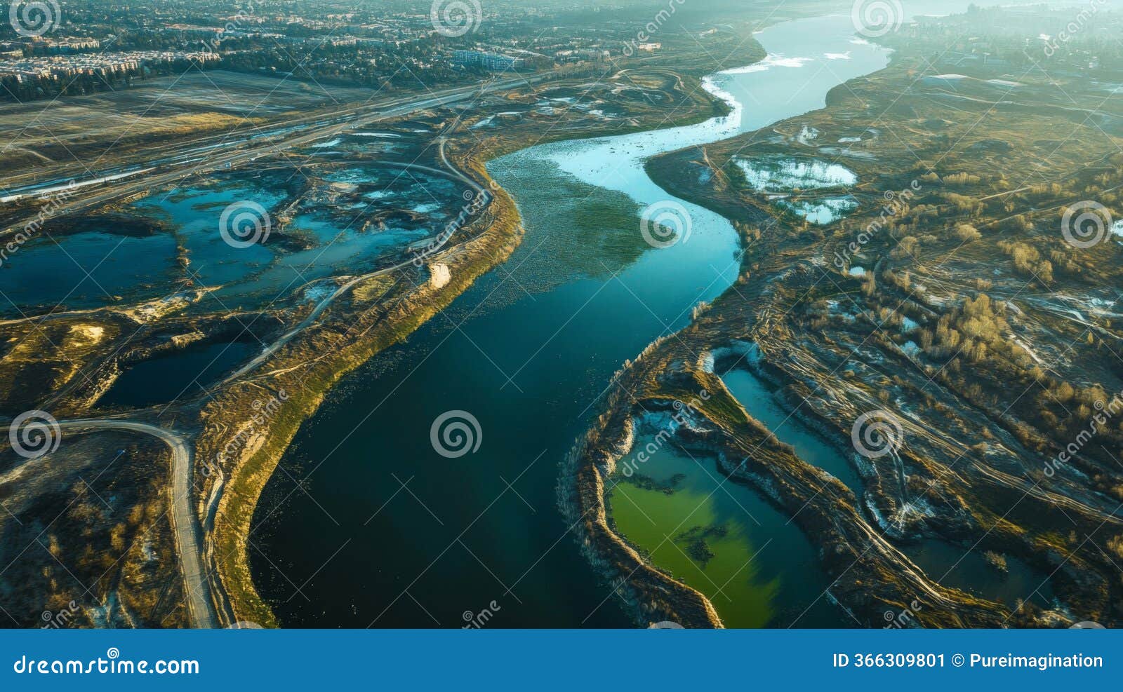 Quarry Landscape Flat Vector Illustration. Marble Mining Concept ...