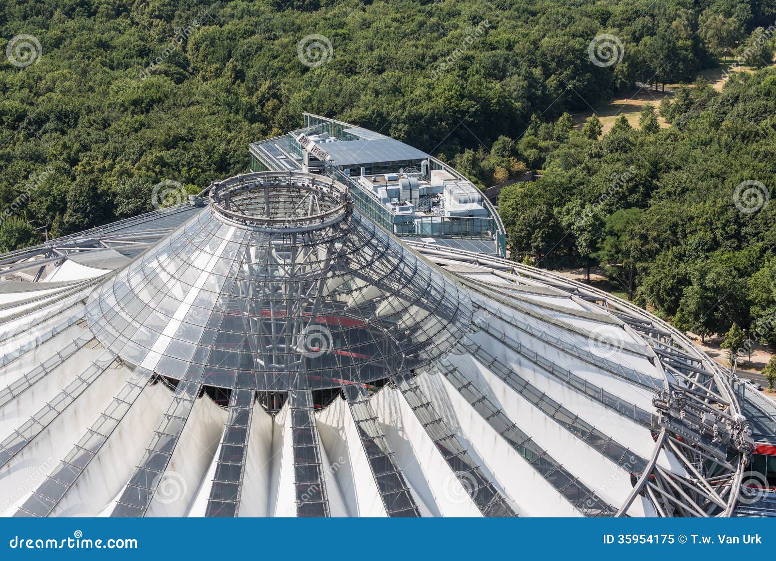 Aerial View of Shopping Center in Berlin Stock Image - Image of ...