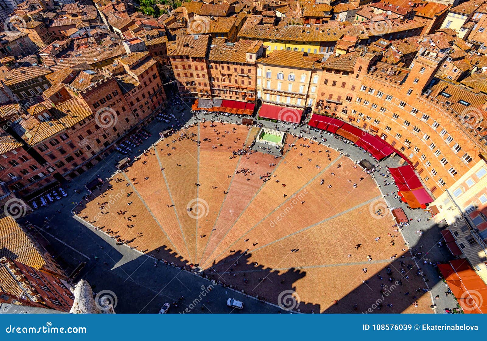 Aerial View of Siena, Campo Square Piazza Del Campo in Siena Stock ... Aerial View of Siena, Campo Square Piazza Del Campo in Siena Stock ...