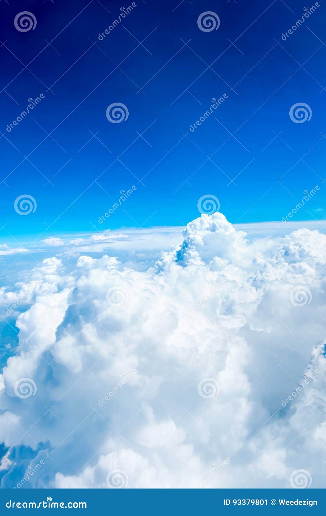 Aerial View of Sky and Cloud on Airplane,Natural Background Stock Image ...