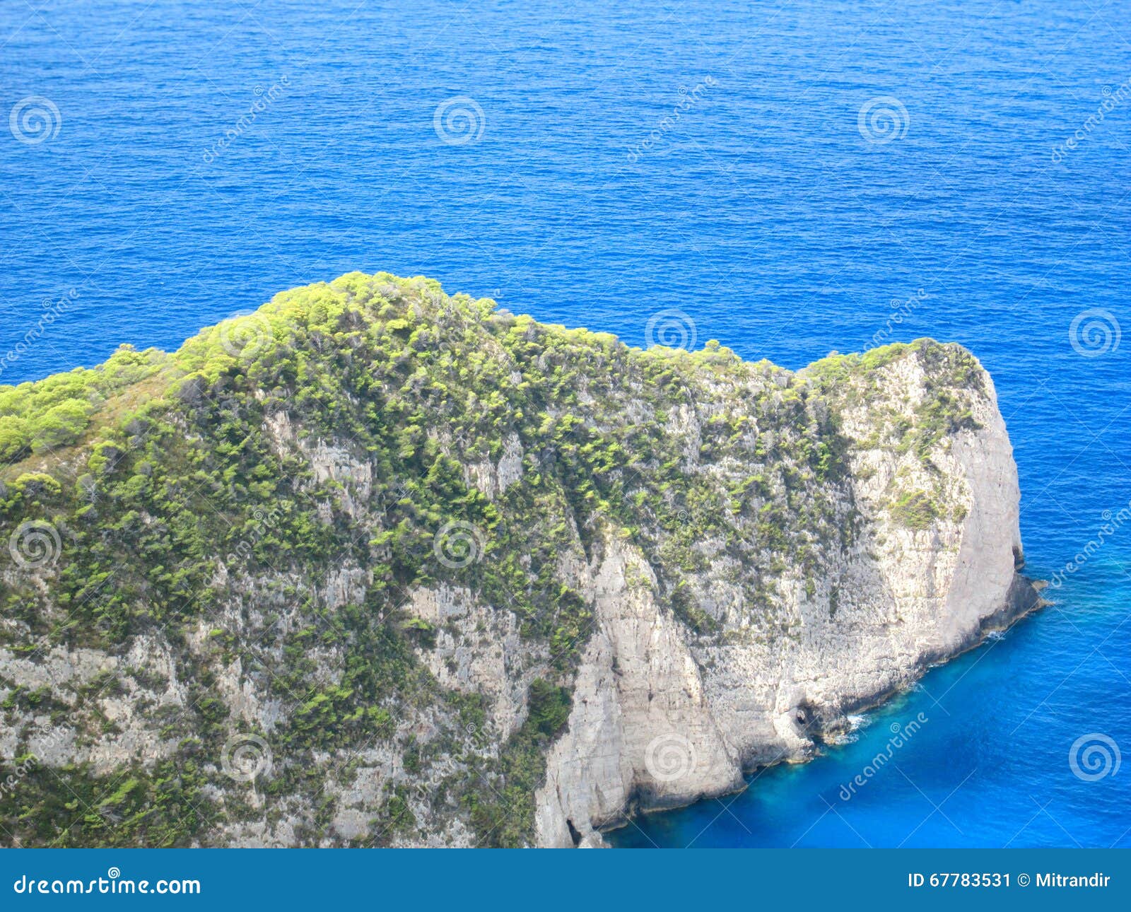 Aerial View of a Small Peninsula Stock Image - Image of aerial ...