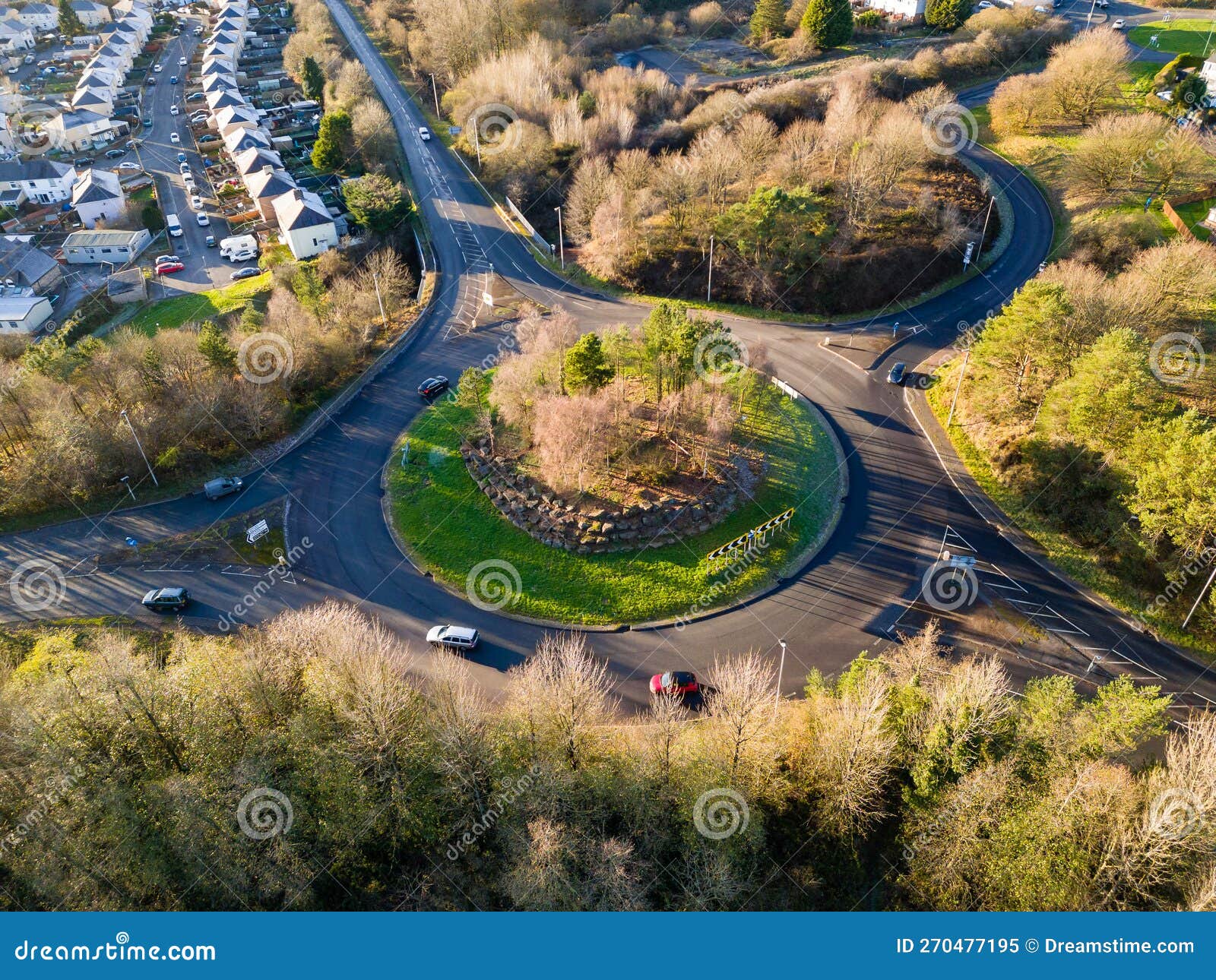 Traffic Roundabout Sign Vertical Format Stock Photography ...