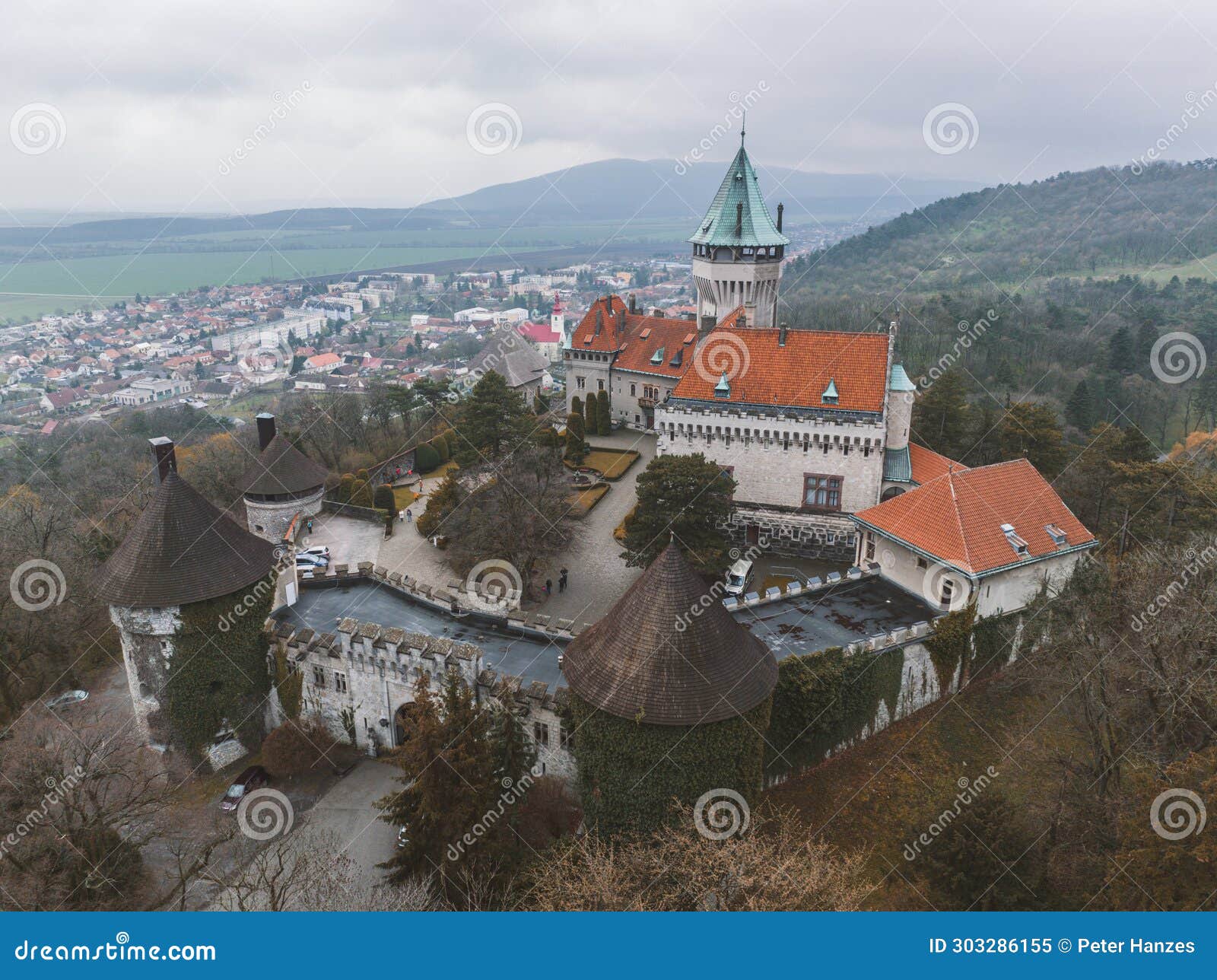 Aerial View of Smolenice Castle Slovakia Stock Image - Image of view ...