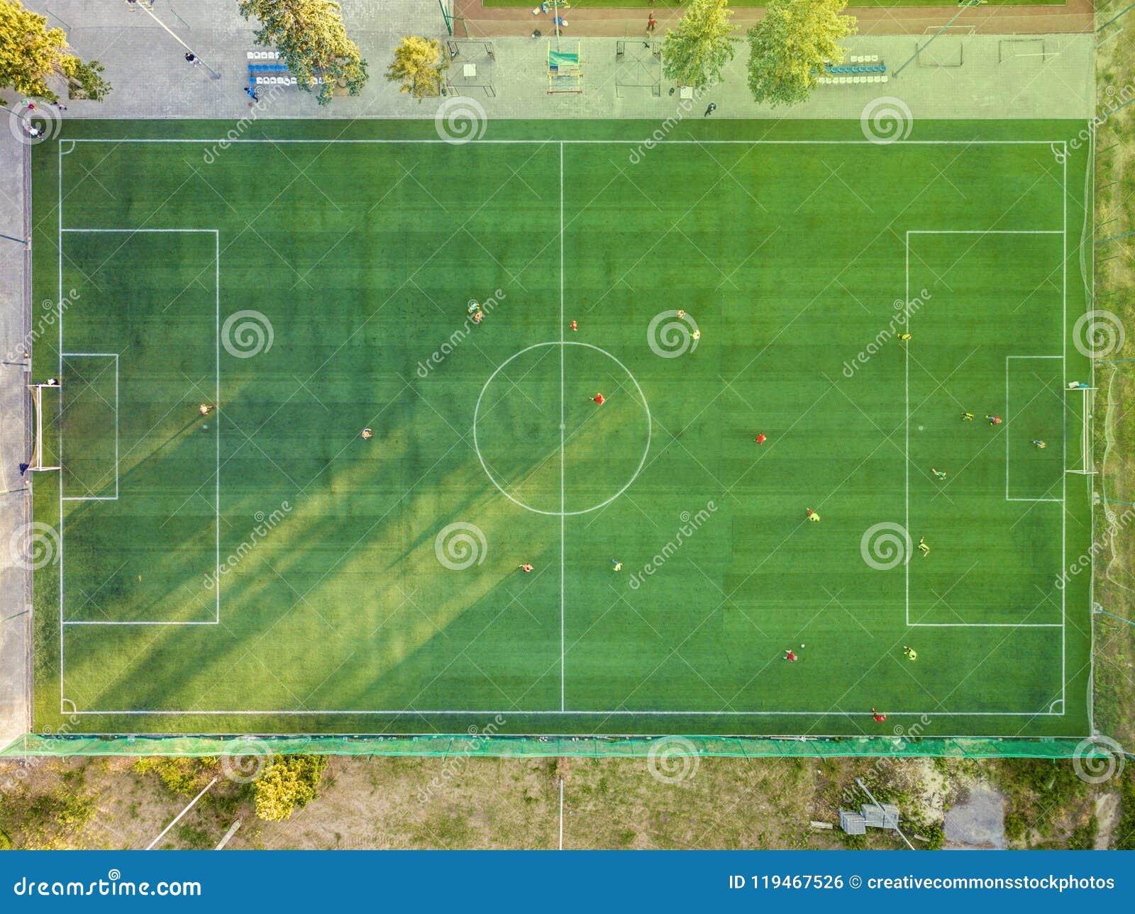 Aerial View Of Soccer Field Picture. Image: 119467526
