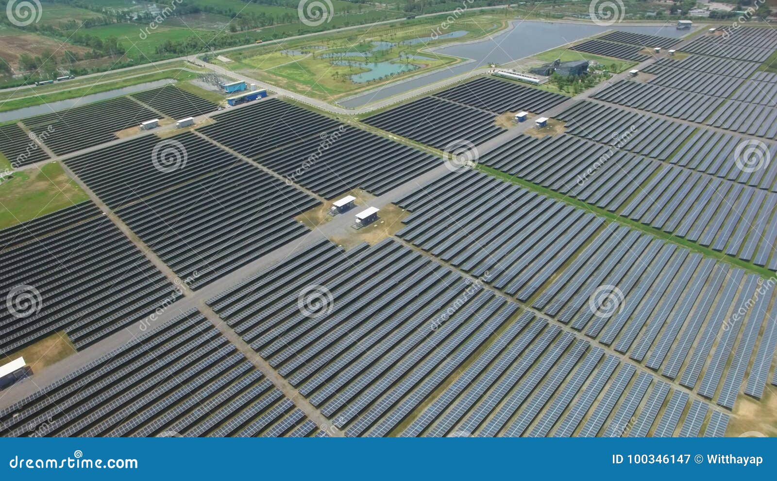 Solar cell farm stock image. Image of generator, ecology - 100346147