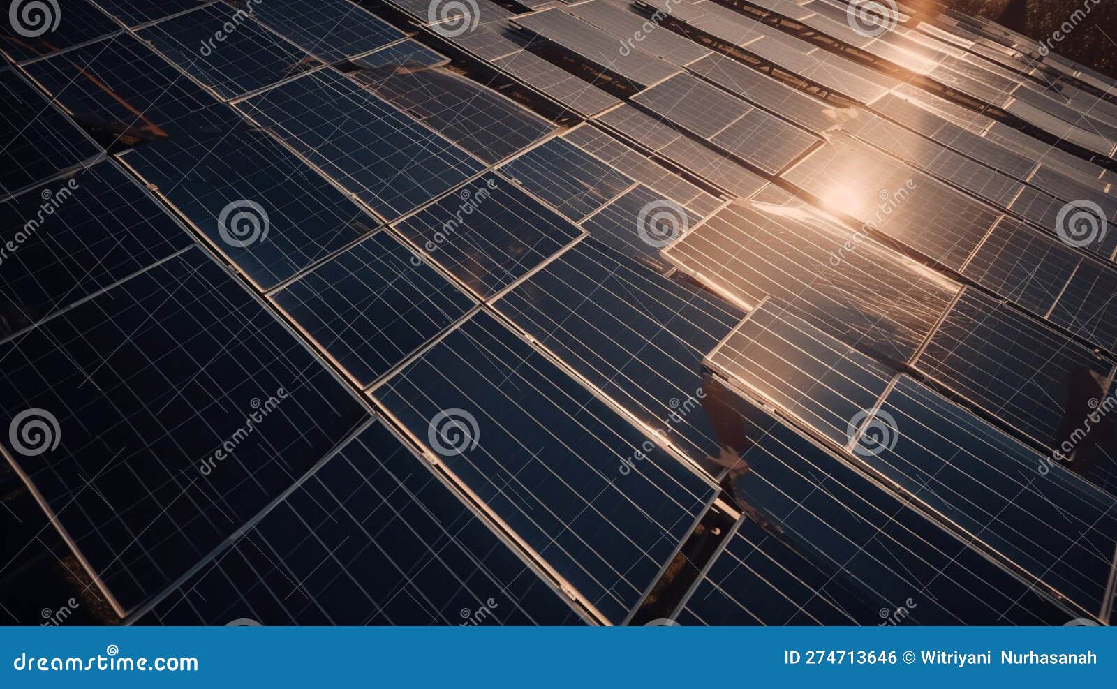 Aerial View of Solar Cell Field Stock Illustration - Illustration of ...