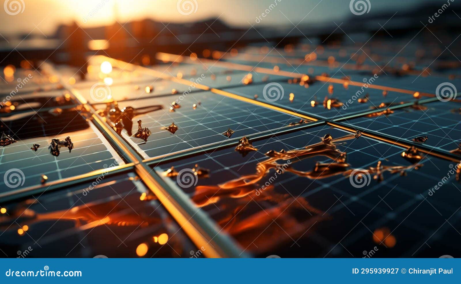 Aerial View of Solar Cells Panel Stock Image - Image of power ...