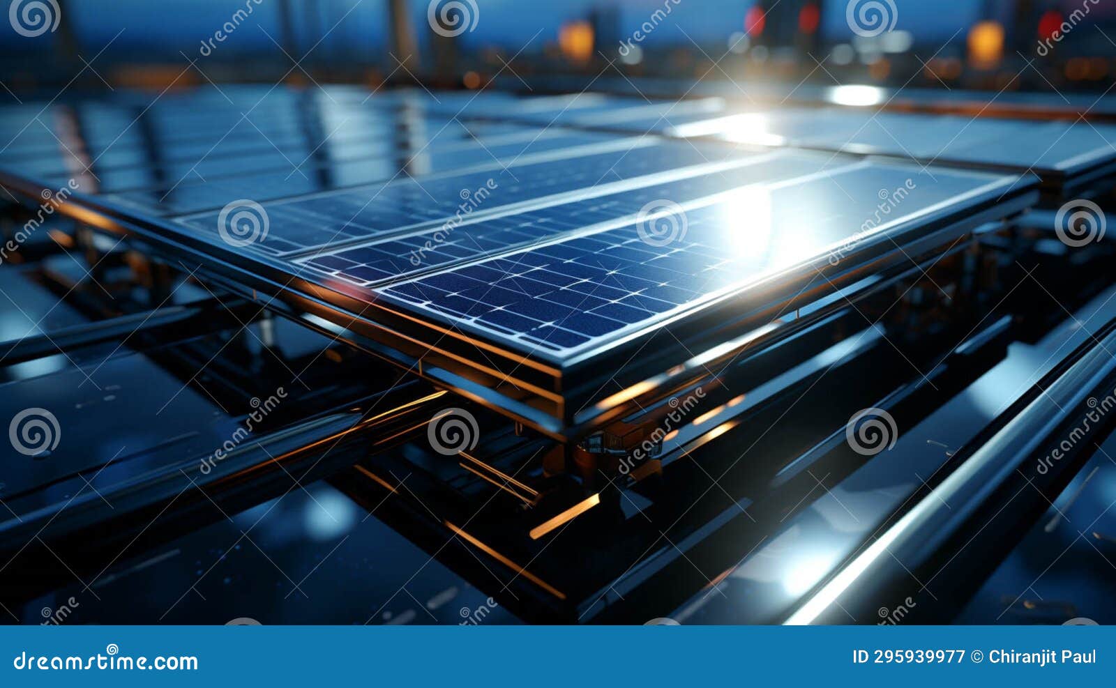 Aerial View of Solar Cells Panel Stock Image - Image of generation ...