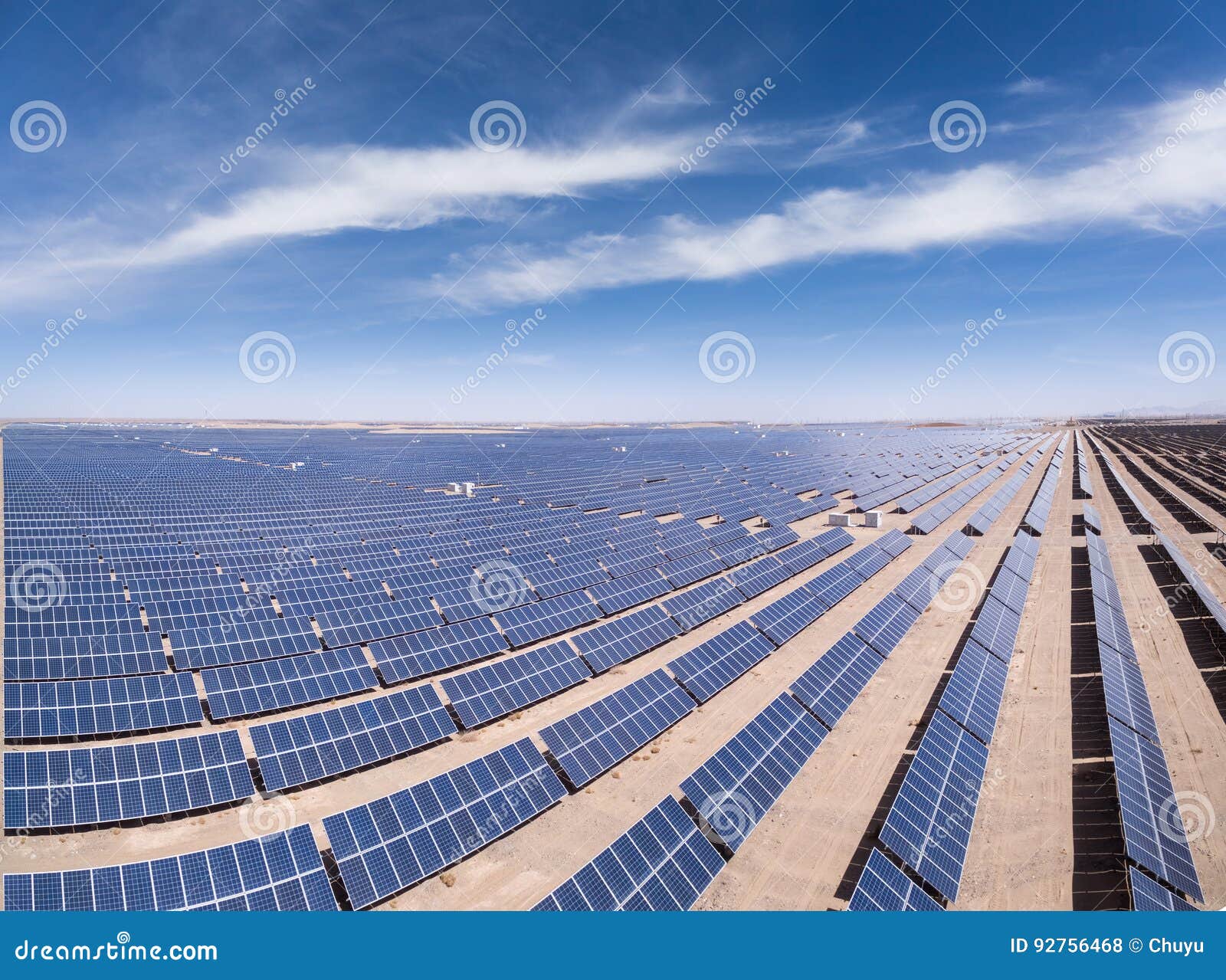 Aerial View of Solar Energy Stock Photo - Image of photovoltaic, modern ...