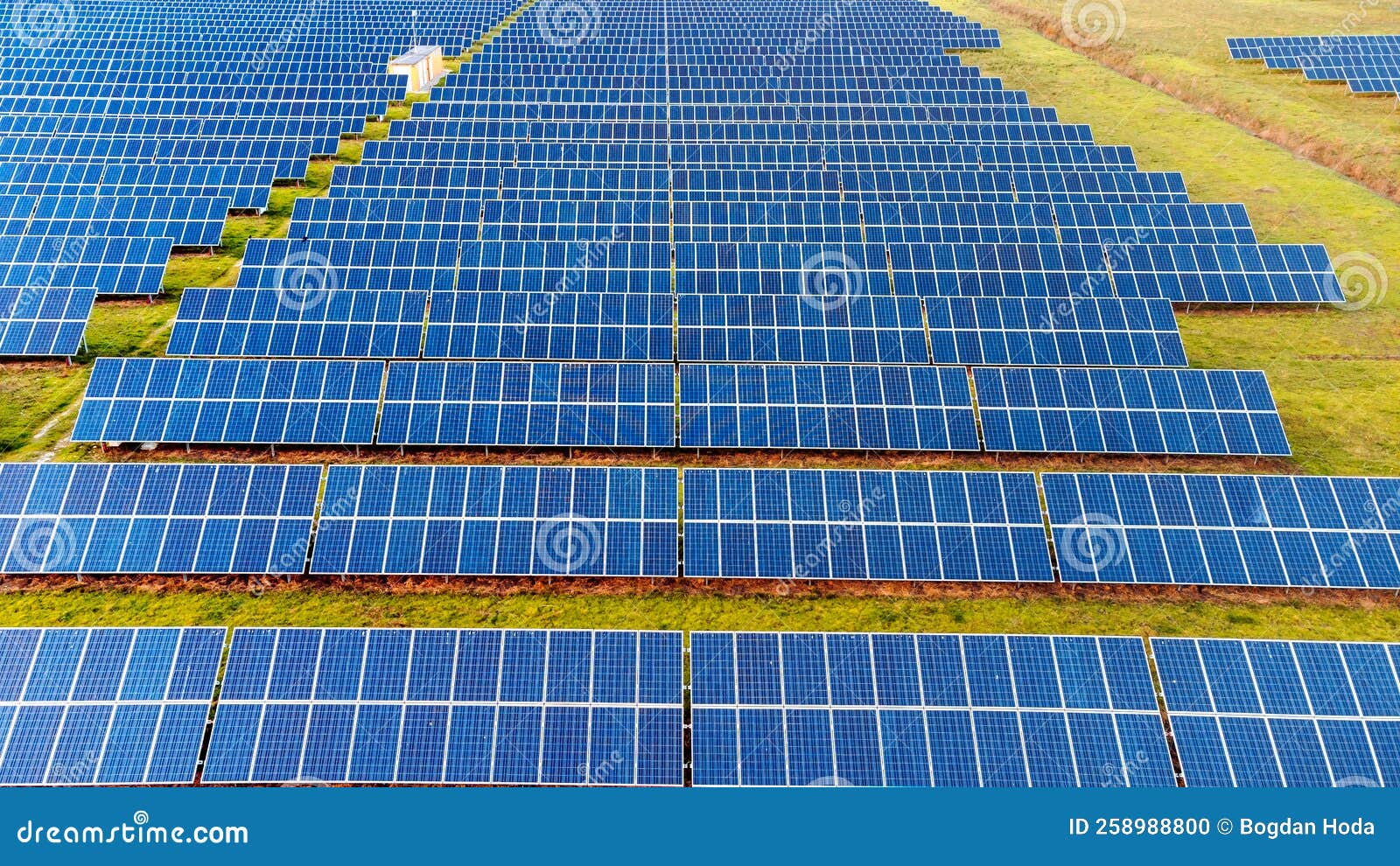 Aerial View Solar Panels Drone in the Desert Stock Photo - Image of ...