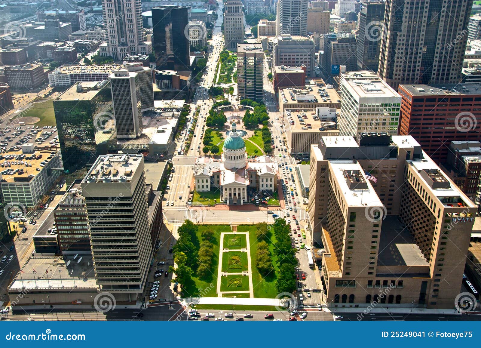 Aerial View of St. Louis City Scape Editorial Photo - Image of aerial ...