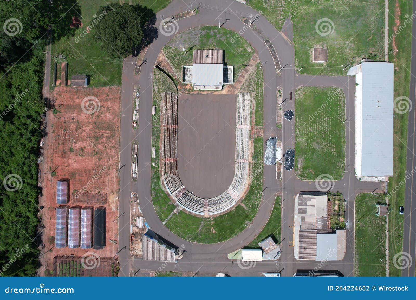Aerial View of a Stadium in Santa Fe Do Sul City in Brazil Stock Photo ... Aerial View of a Stadium in Santa Fe Do Sul City in Brazil Stock Photo ...